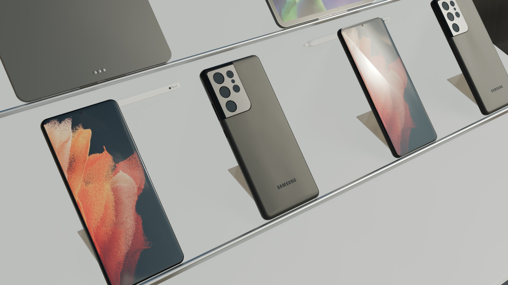 Smartphone Showcase 3D Model - TurboSquid 2348416
