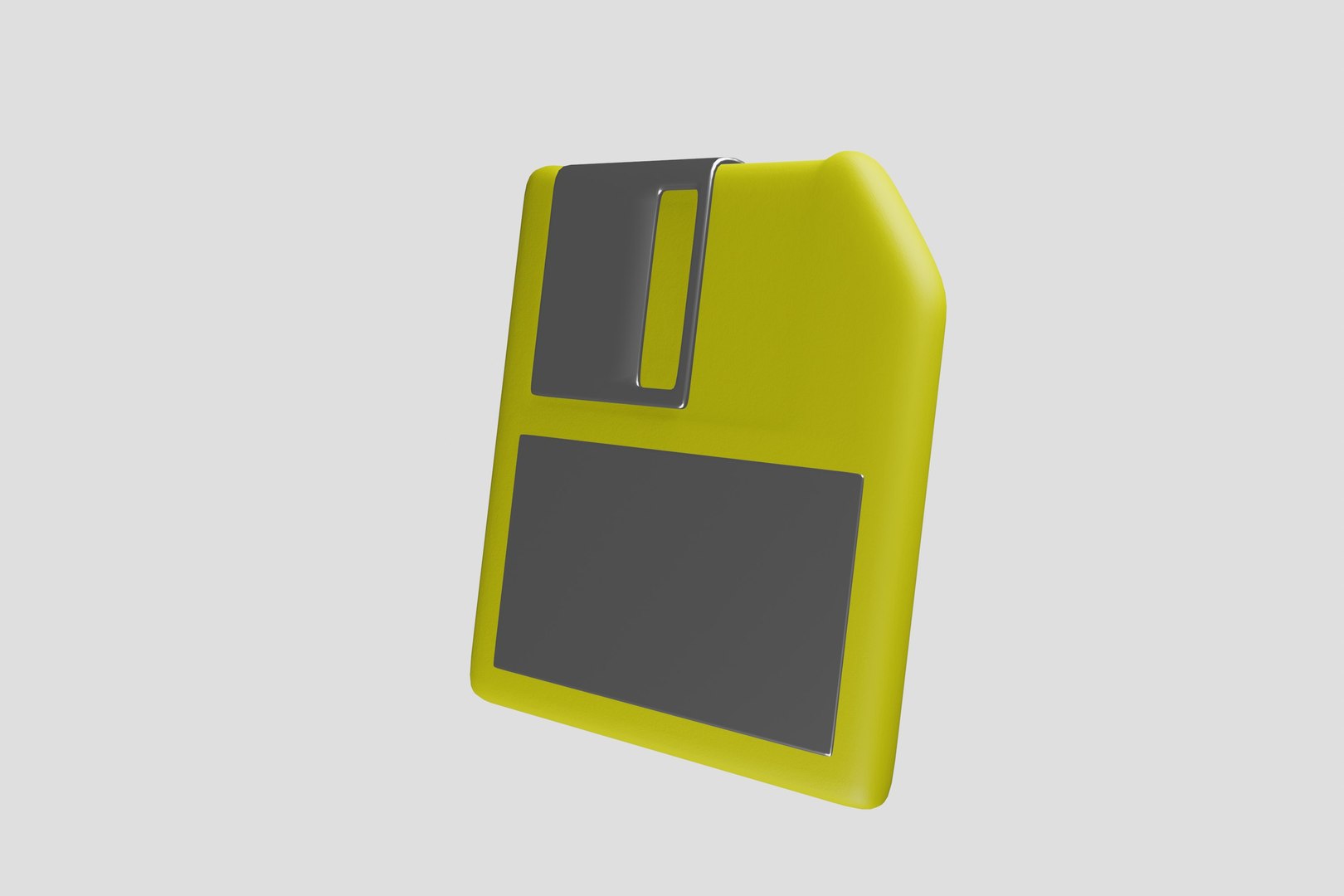 3D Computer Yellow Floppy Disk From The 90s - TurboSquid 2015385