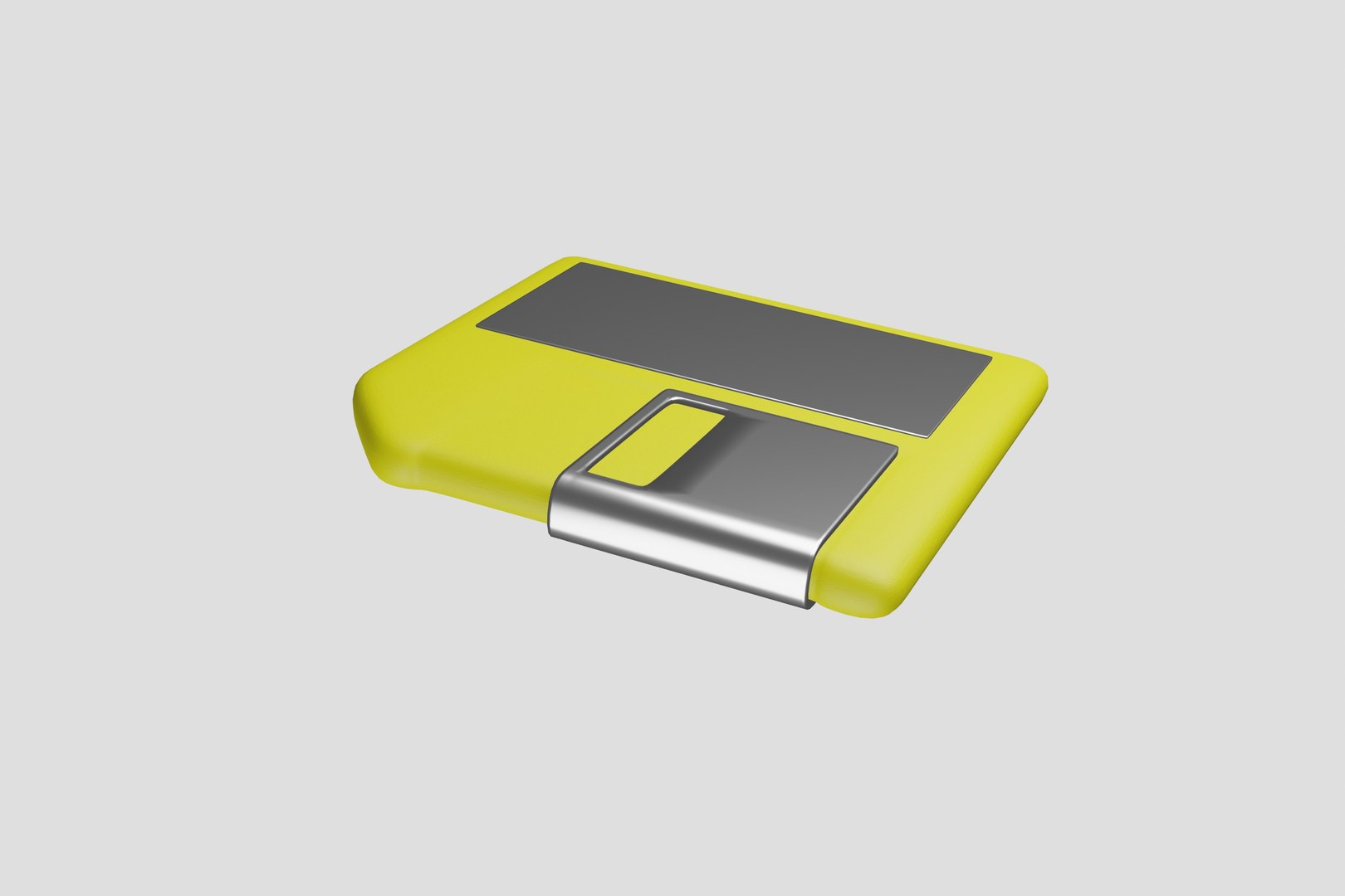3D Computer Yellow Floppy Disk From The 90s - TurboSquid 2015385