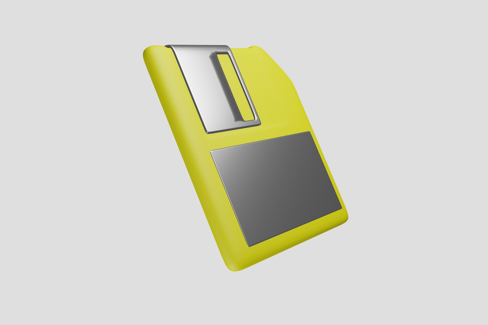 3D Computer Yellow Floppy Disk From The 90s - TurboSquid 2015385