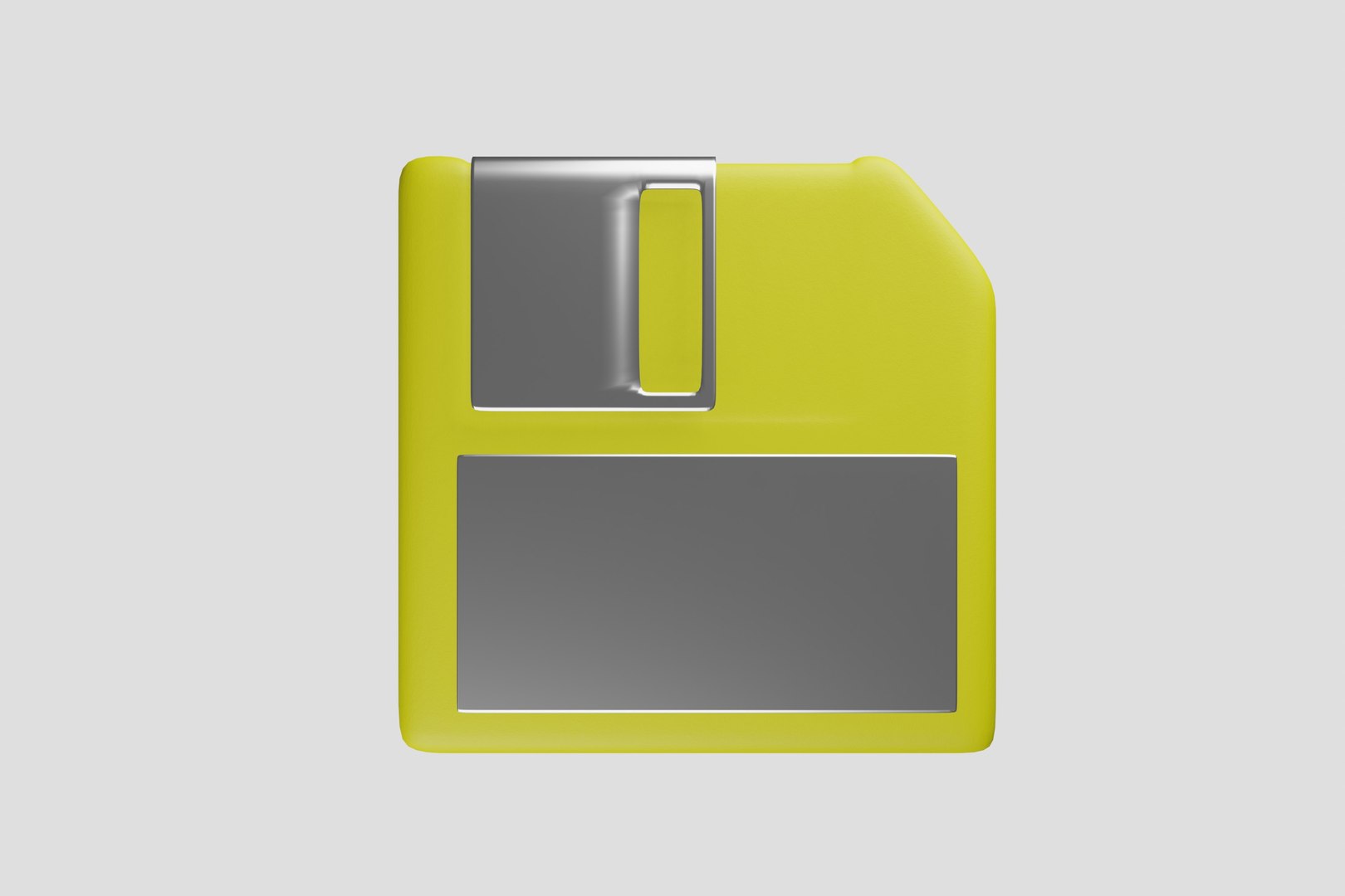 3D Computer Yellow Floppy Disk From The 90s - TurboSquid 2015385