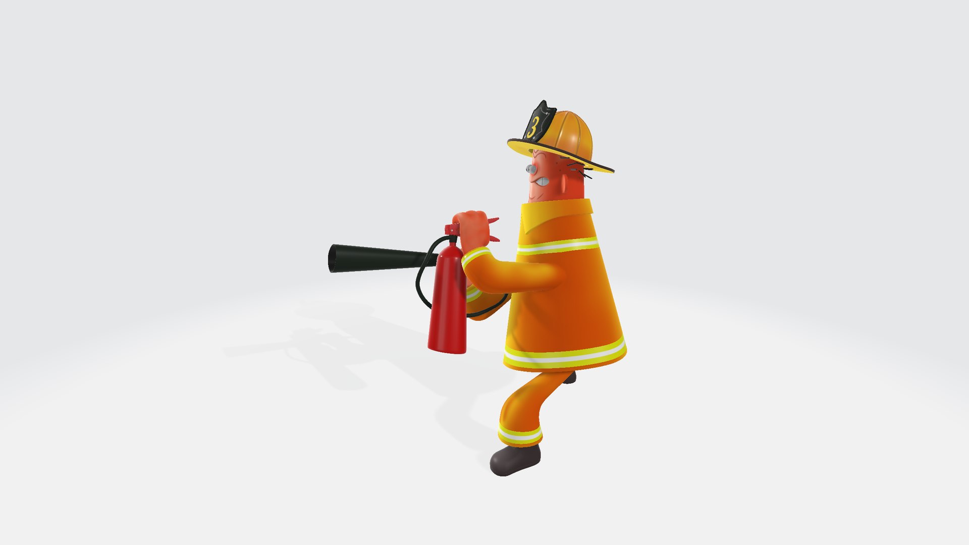 Firefighter 3D Model - TurboSquid 2373291