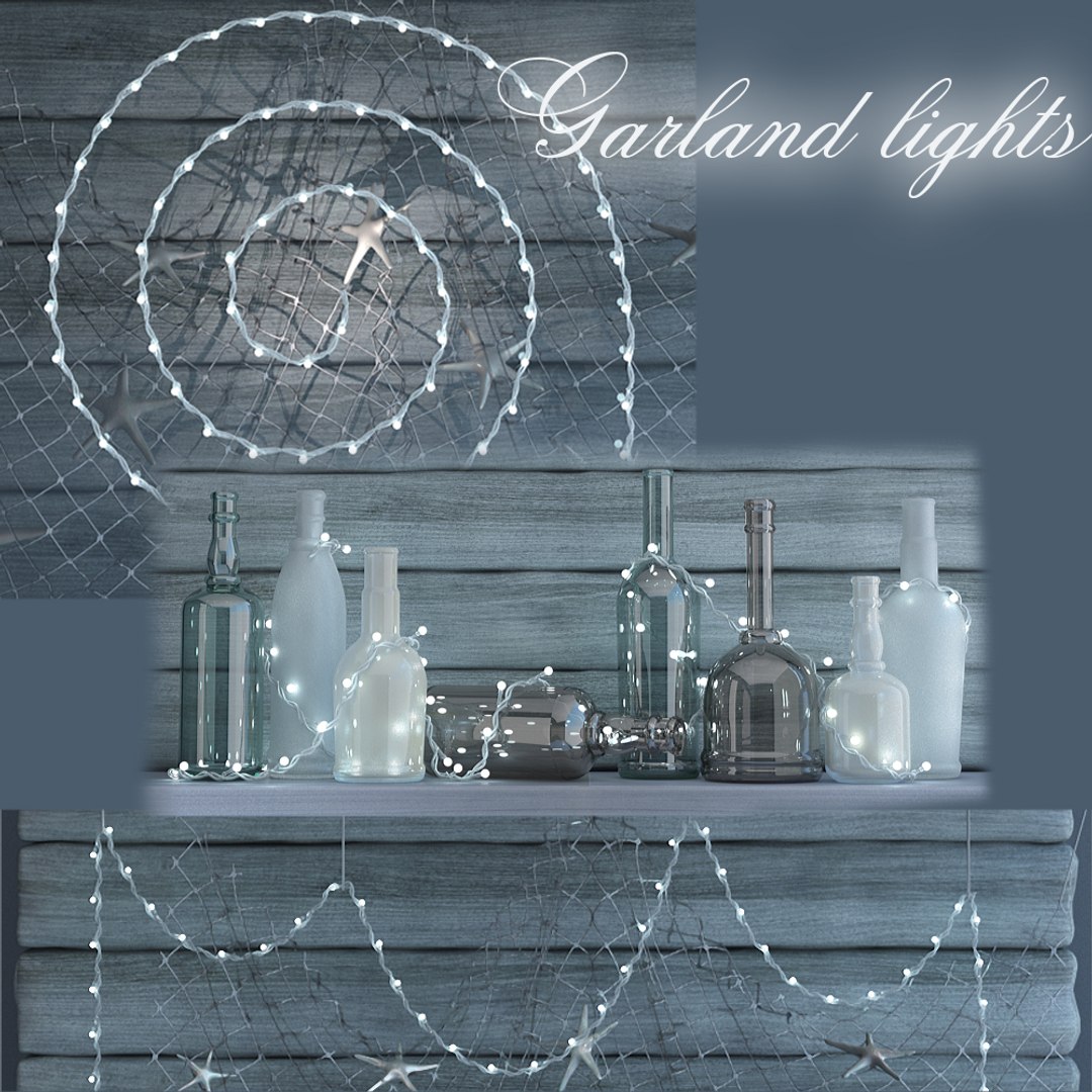 Garland Lights 3d Model