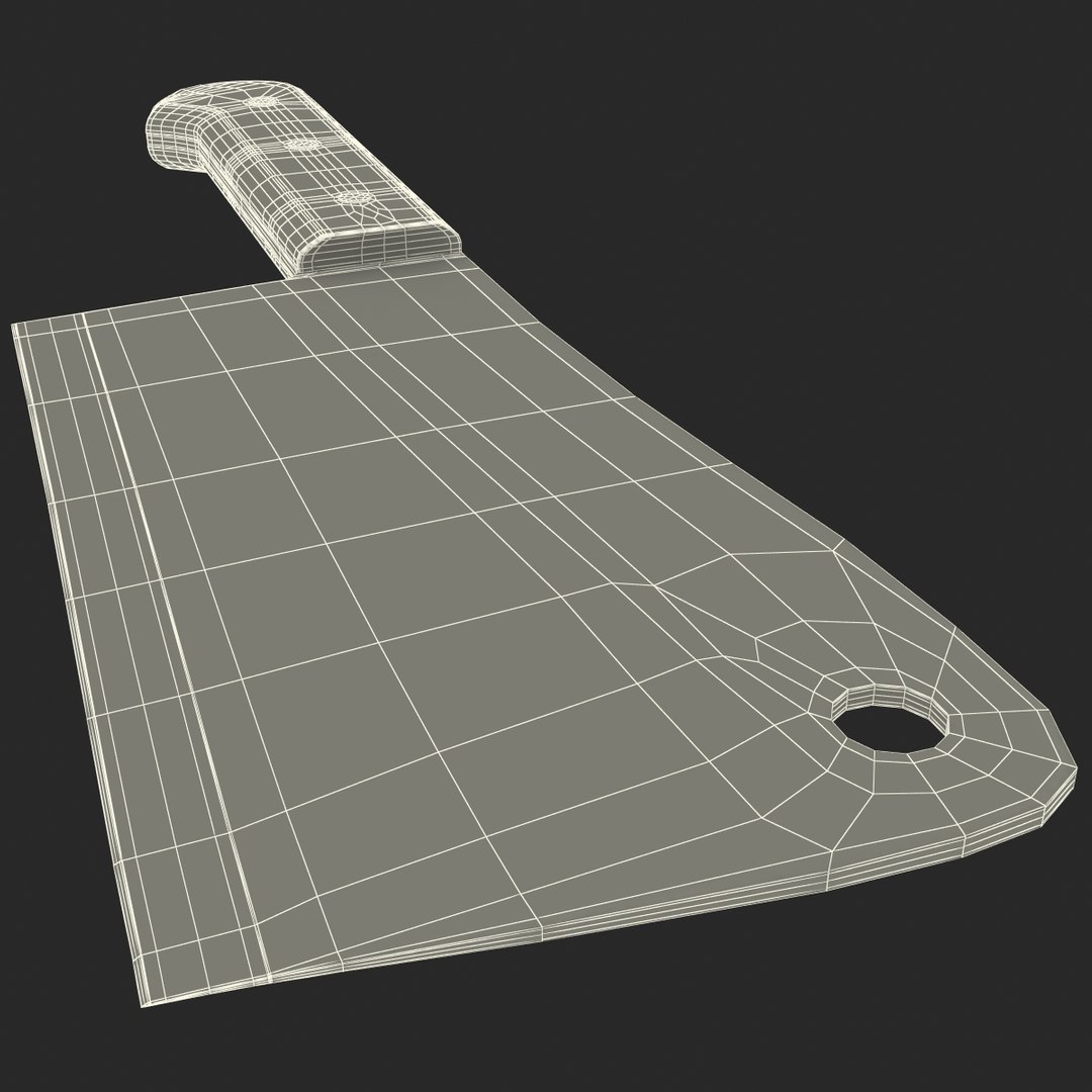 meat cleaver 3d model