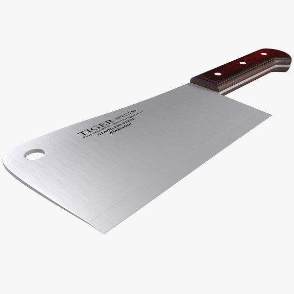 meat cleaver 3d model