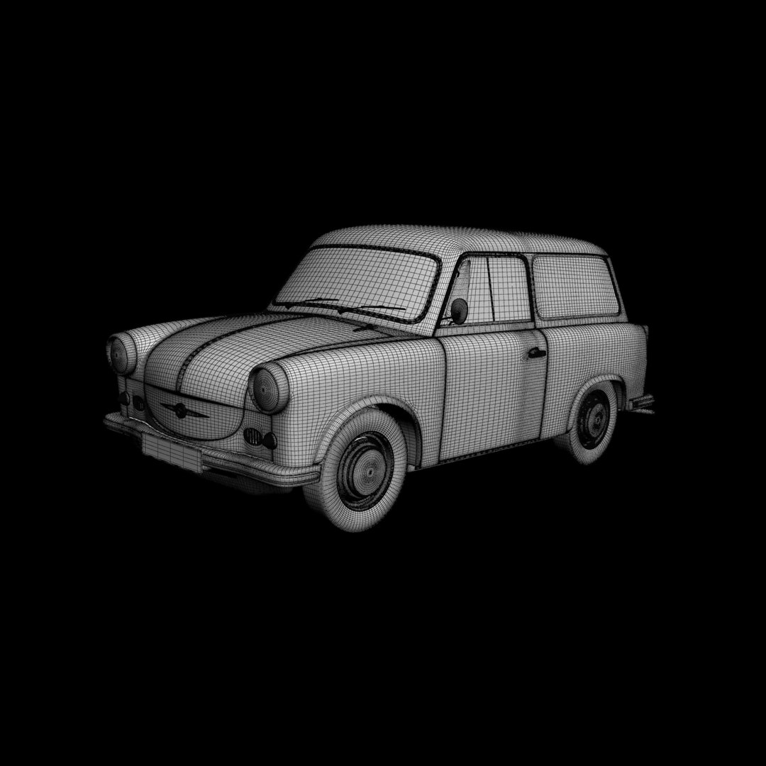 3D 1958 Trabant P50 Kombi Model - TurboSquid 1536975
