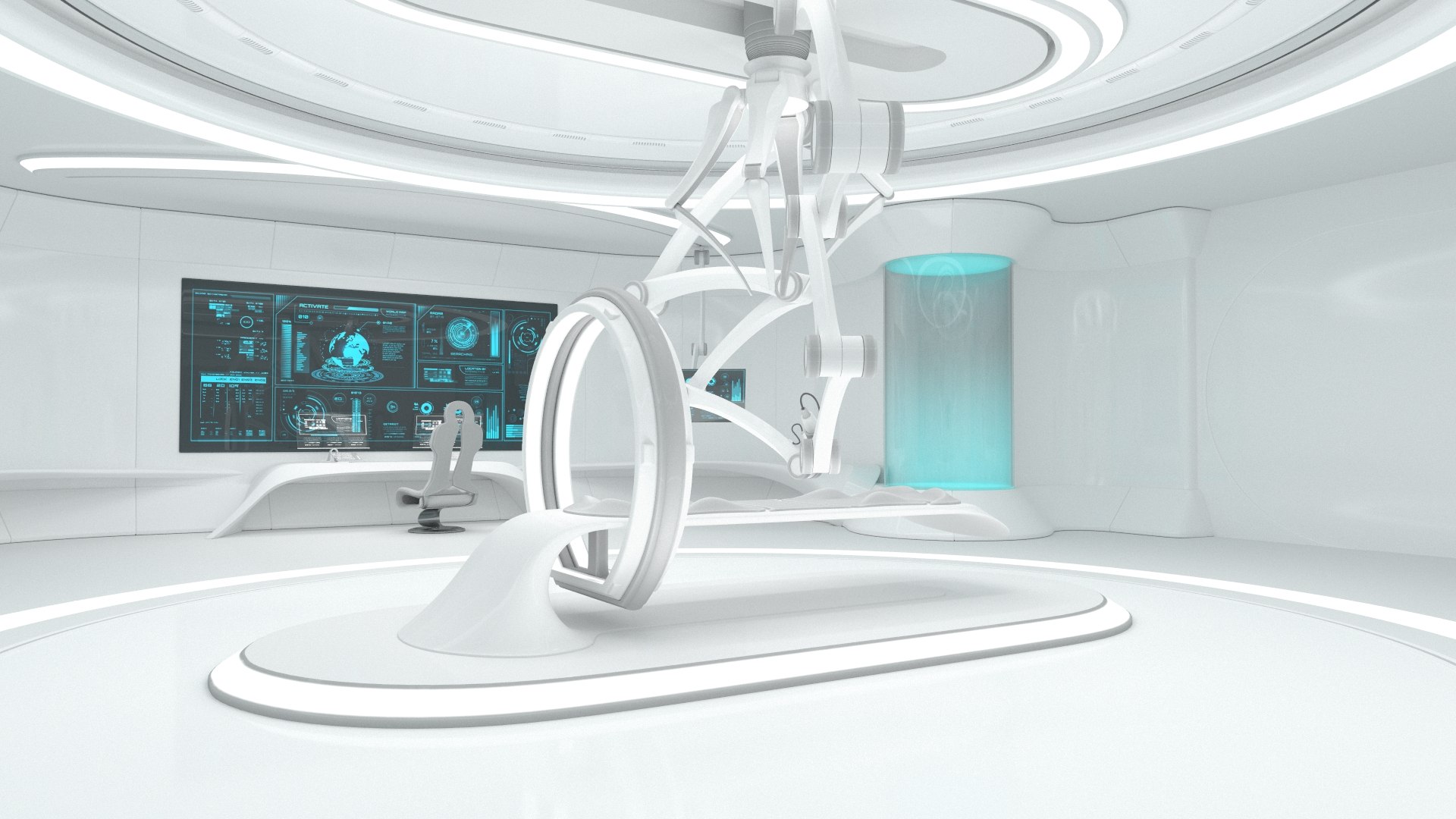 Sci-fi Laboratory Interior Room 3D Model - TurboSquid 1628973