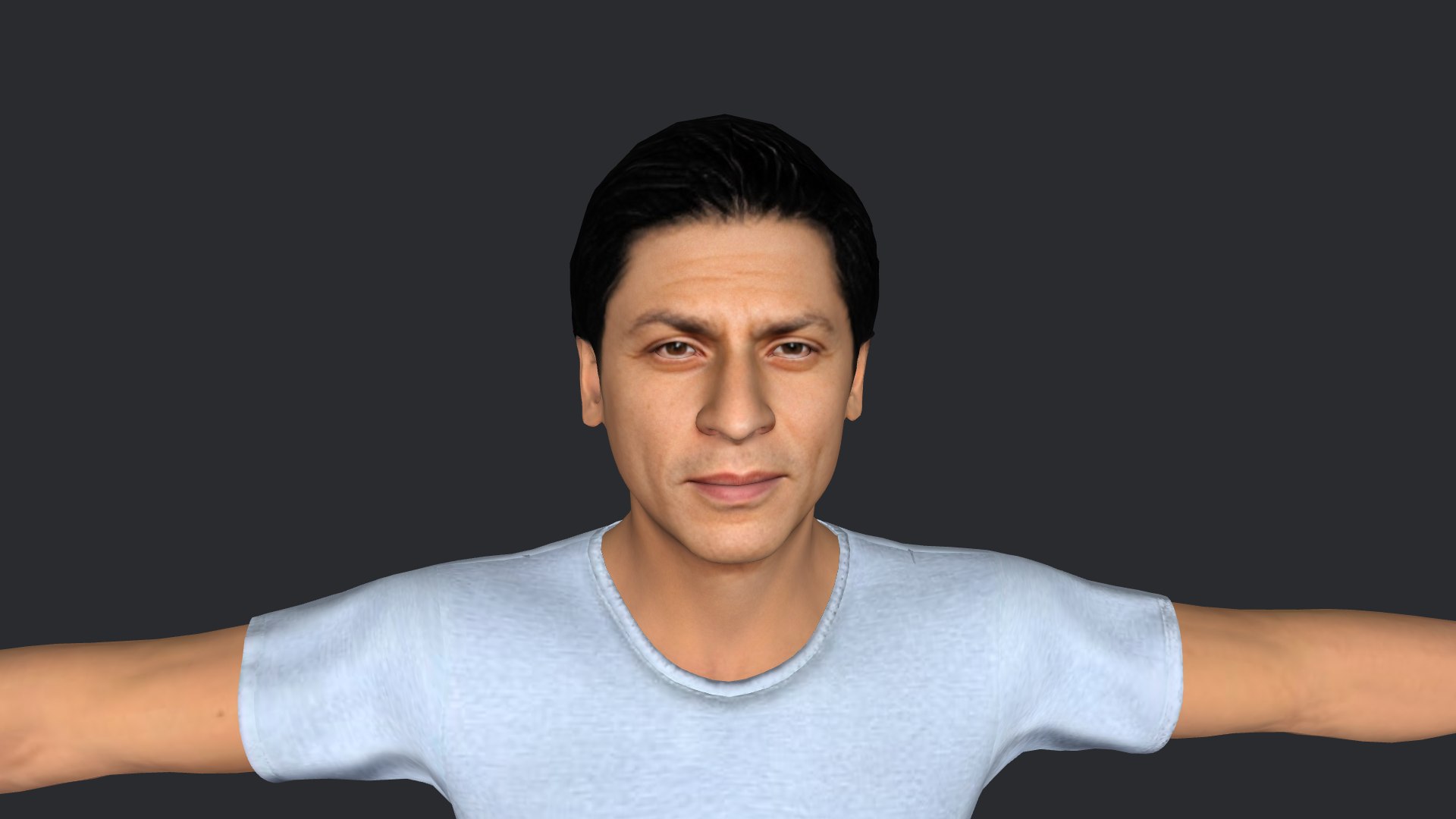 3D Shahrukh-Khan Hyper Realistic Full Body Fully Rigged 3D Character ...