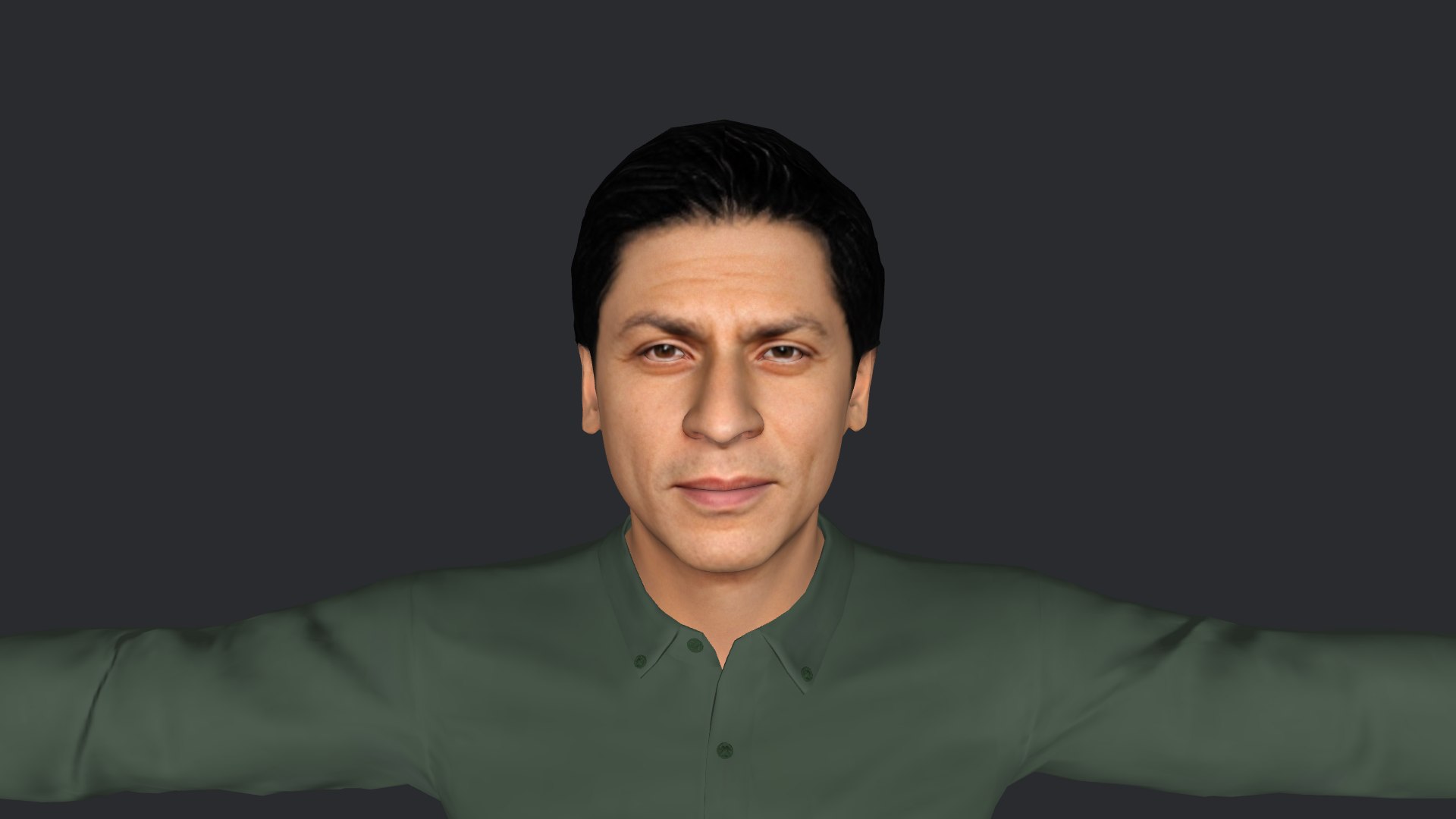 3D Shahrukh-Khan Hyper Realistic Full Body Fully Rigged 3D Character ...