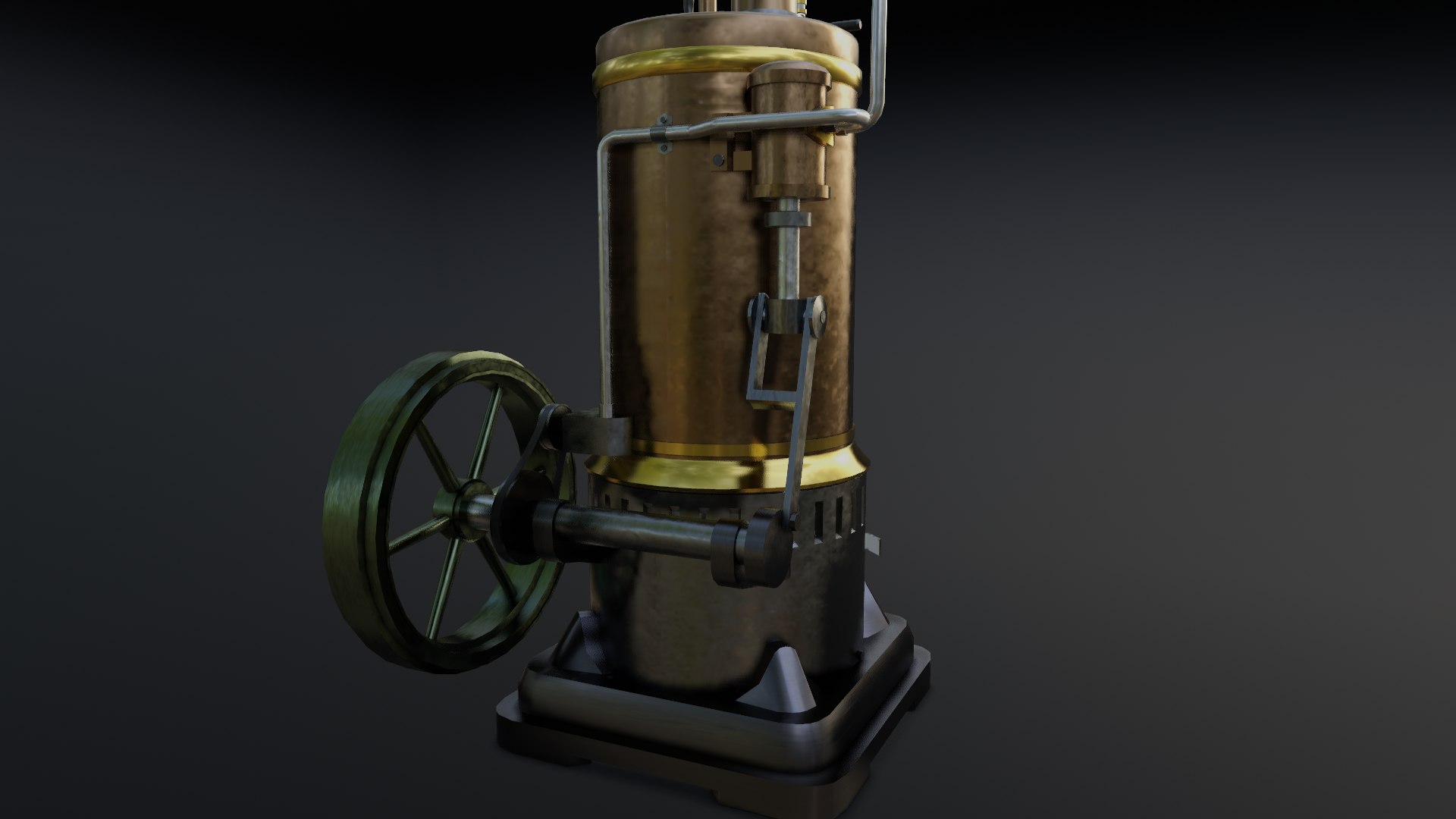 3D Steampunk Engine Model - TurboSquid 1985644