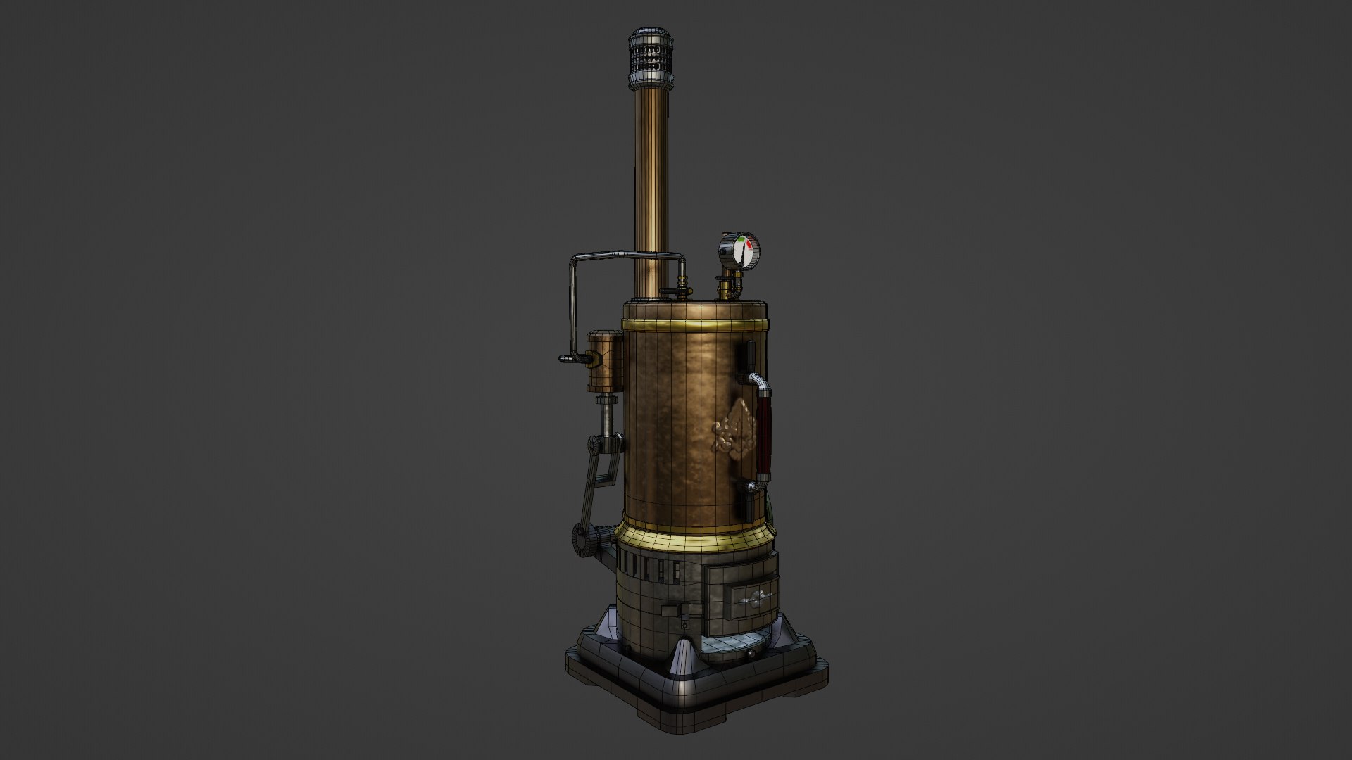 3D Steampunk Engine Model - TurboSquid 1985644
