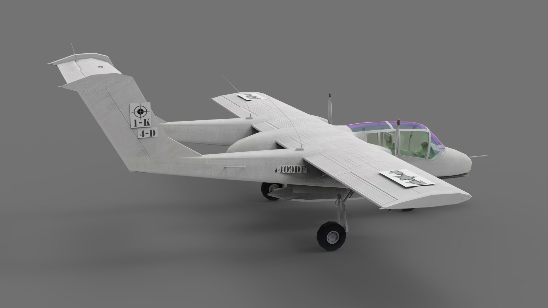 Bronco Air Plane 3D Model - TurboSquid 1913761