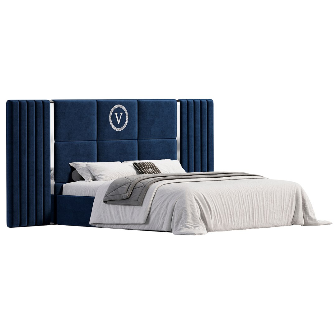 3D Versace Karyola Bed Model - TurboSquid 2412072
