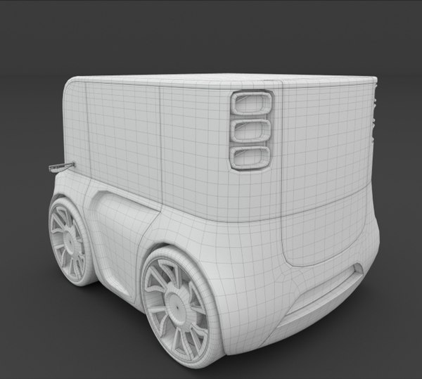 3d model of electric car interior