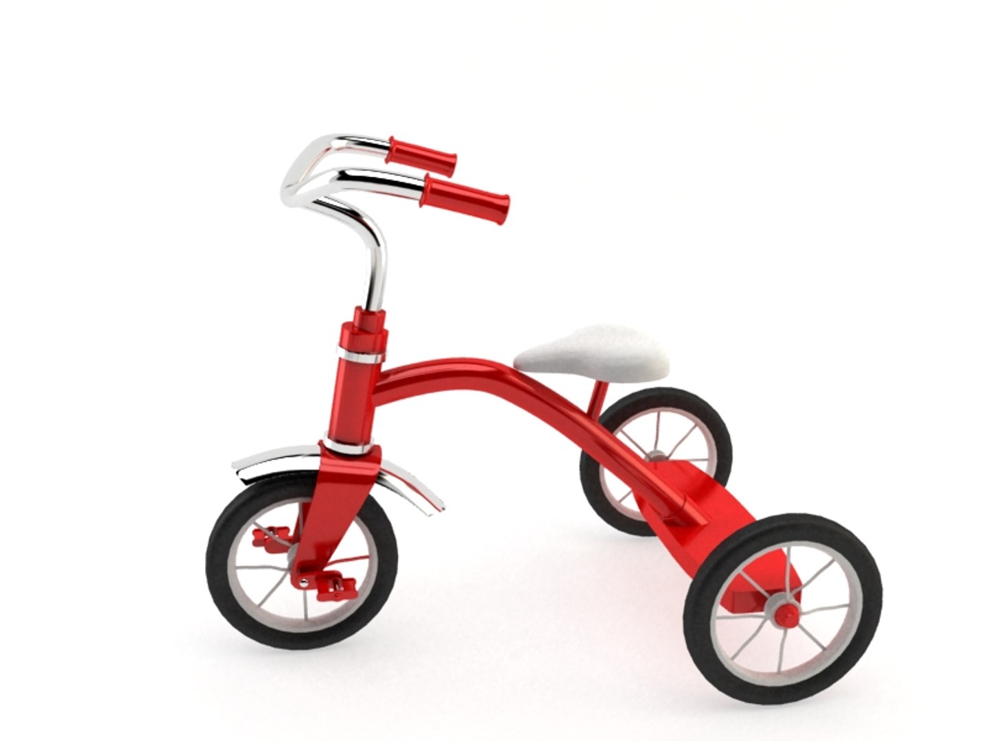 Tricycle Materials 3d Obj