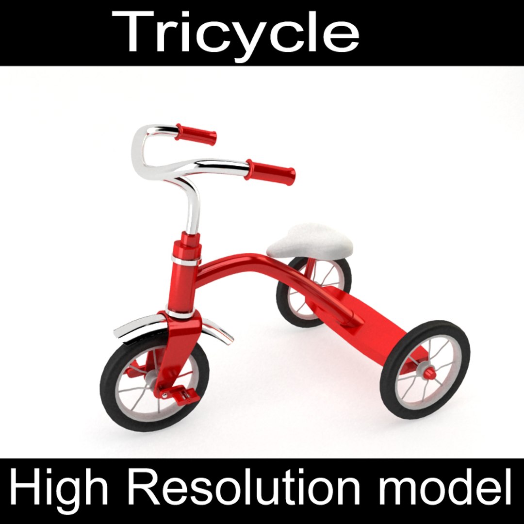 Tricycle Materials 3d Obj