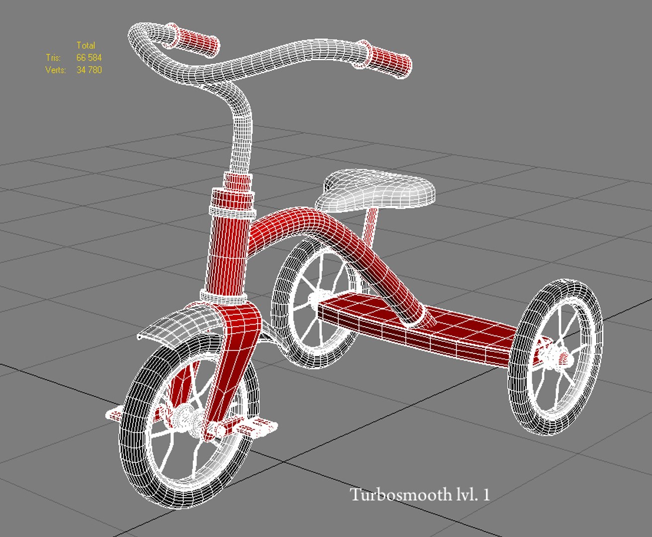 Tricycle Materials 3d Obj