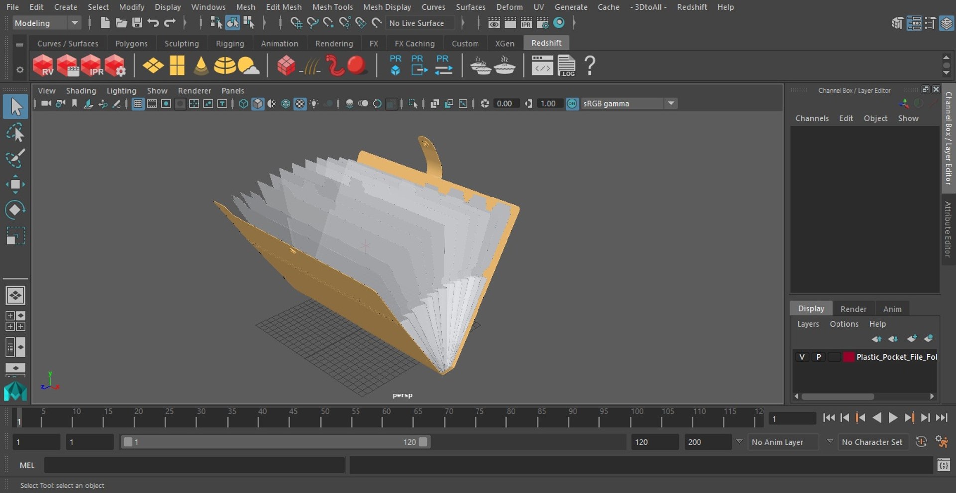 3D Plastic Pocket File Folder Open model - TurboSquid 1805437