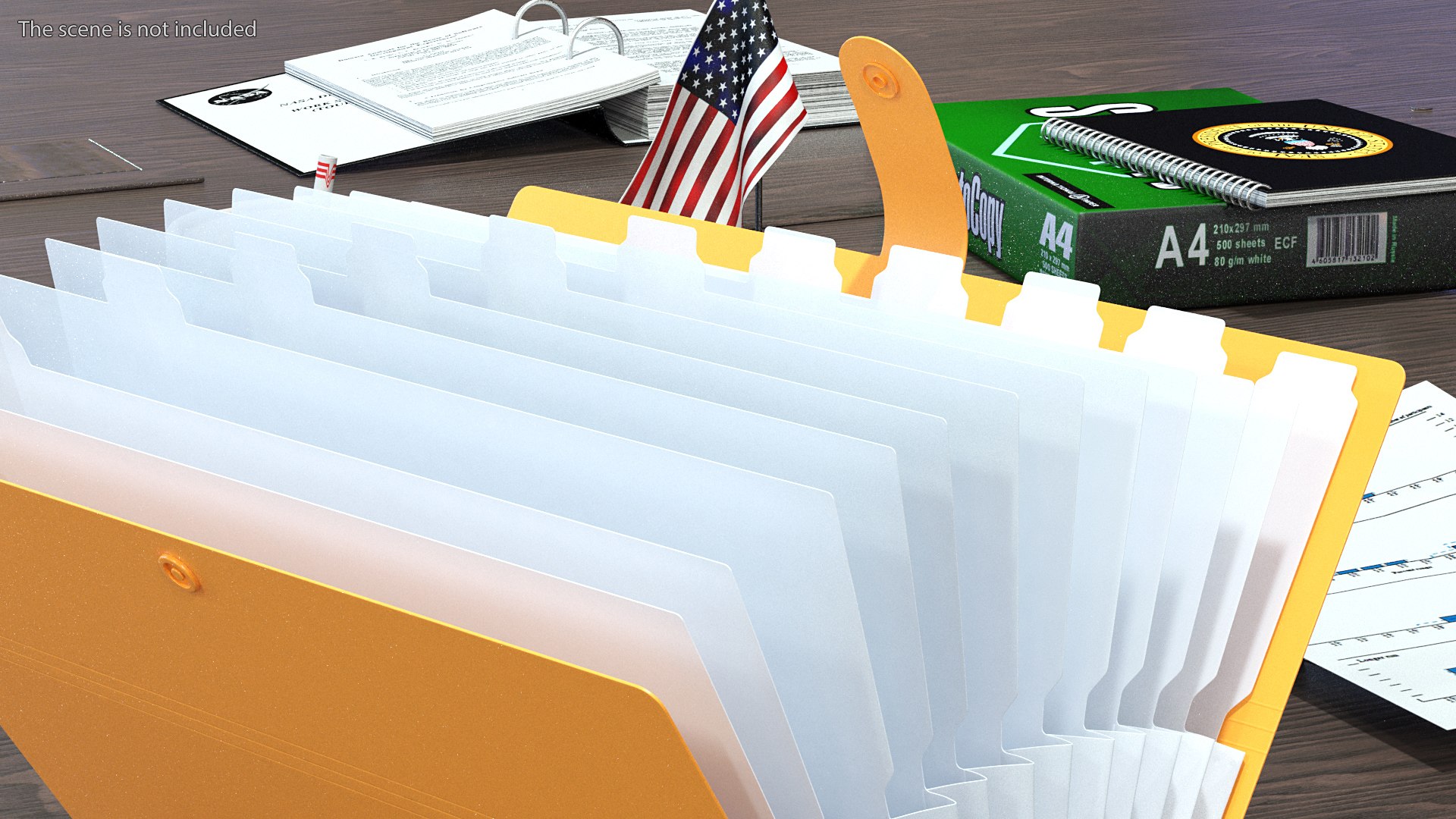 3D Plastic Pocket File Folder Open model - TurboSquid 1805437