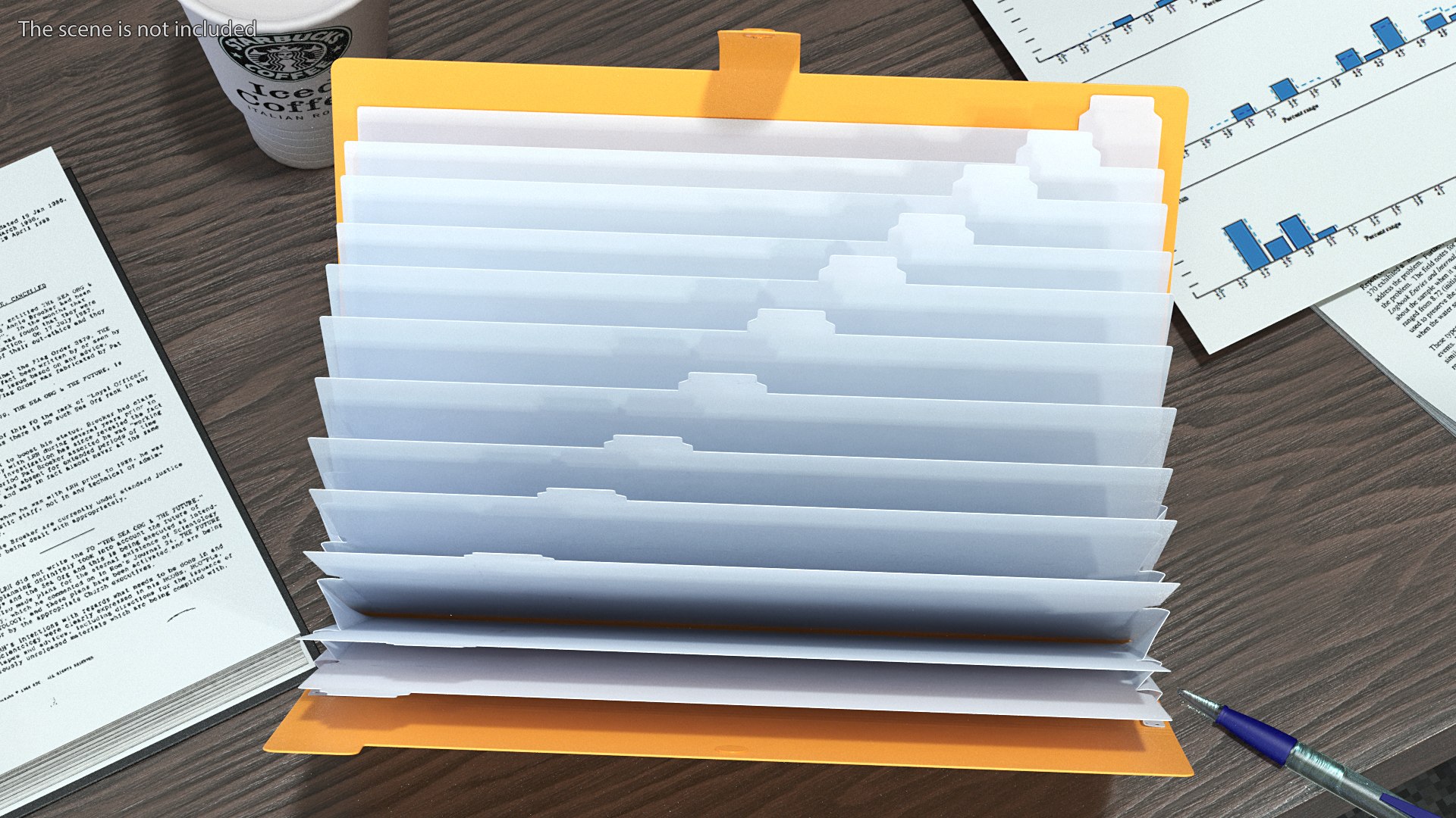 3D Plastic Pocket File Folder Open model - TurboSquid 1805437