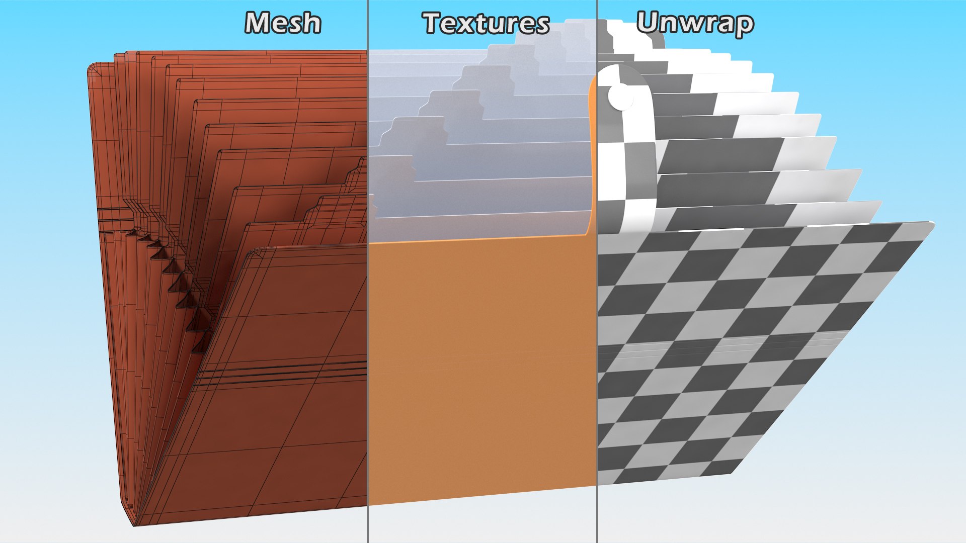 3D Plastic Pocket File Folder Open model - TurboSquid 1805437