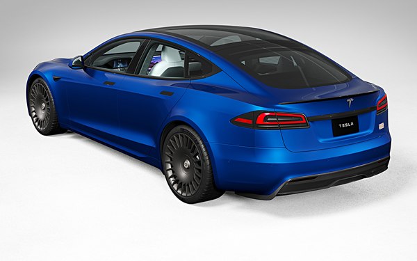 modelo 3d 2023 Tesla Model S a cuadros - TurboSquid 2062633