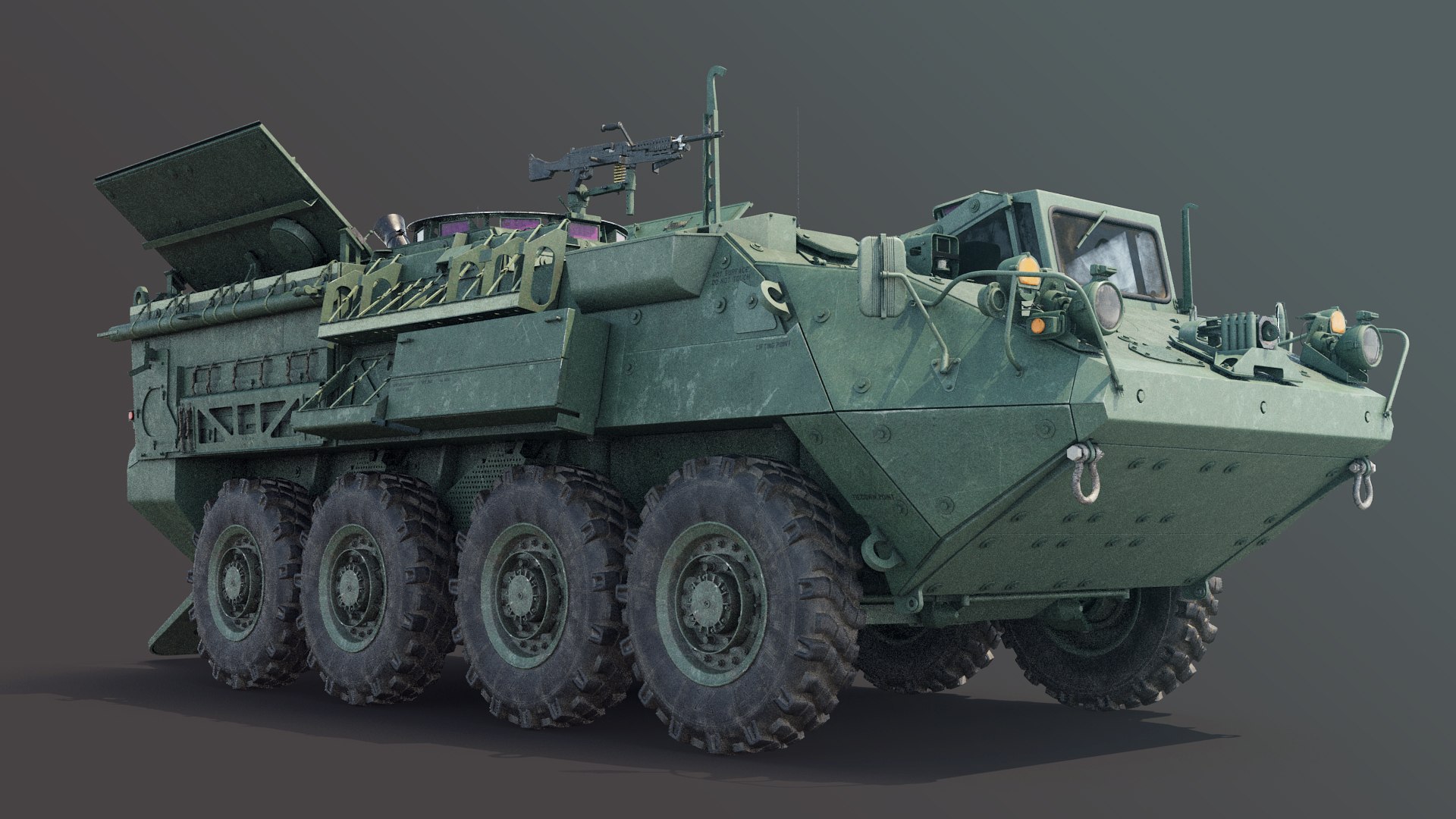 3D stryker m1129 mc military vehicle model - TurboSquid 1592051