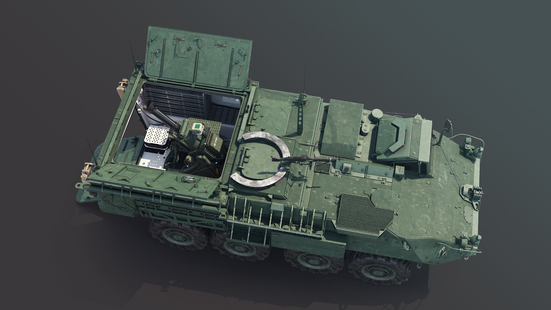 3D stryker m1129 mc military vehicle model - TurboSquid 1592051