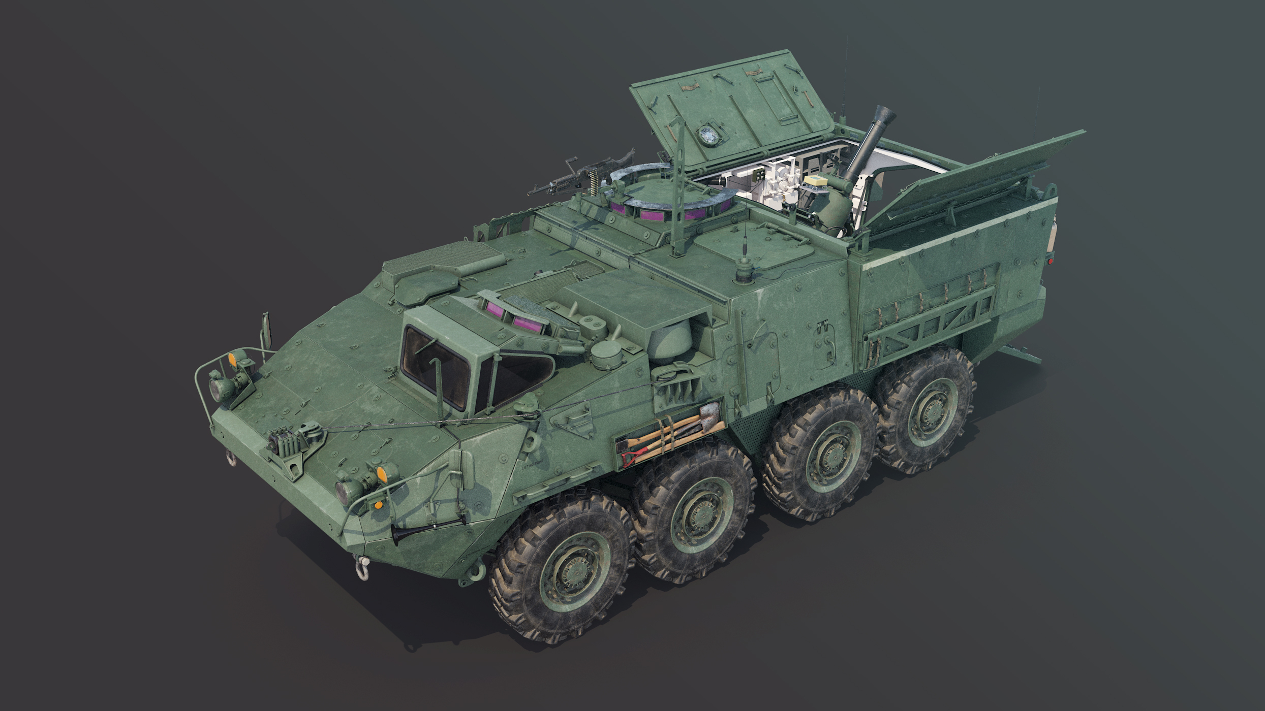 3D stryker m1129 mc military vehicle model - TurboSquid 1592051