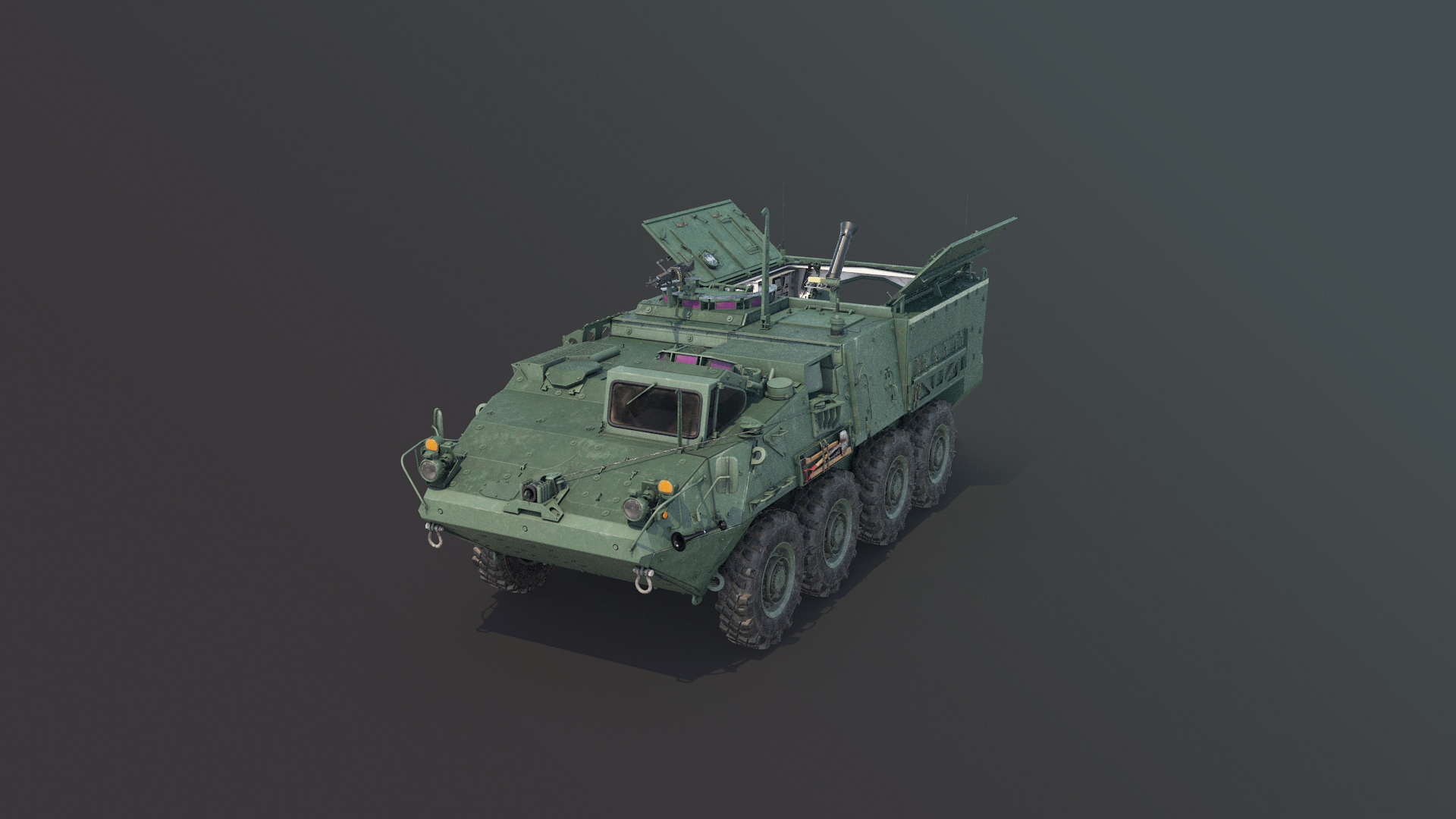 3D Stryker M1129 Mc Military Vehicle Model - TurboSquid 1592051