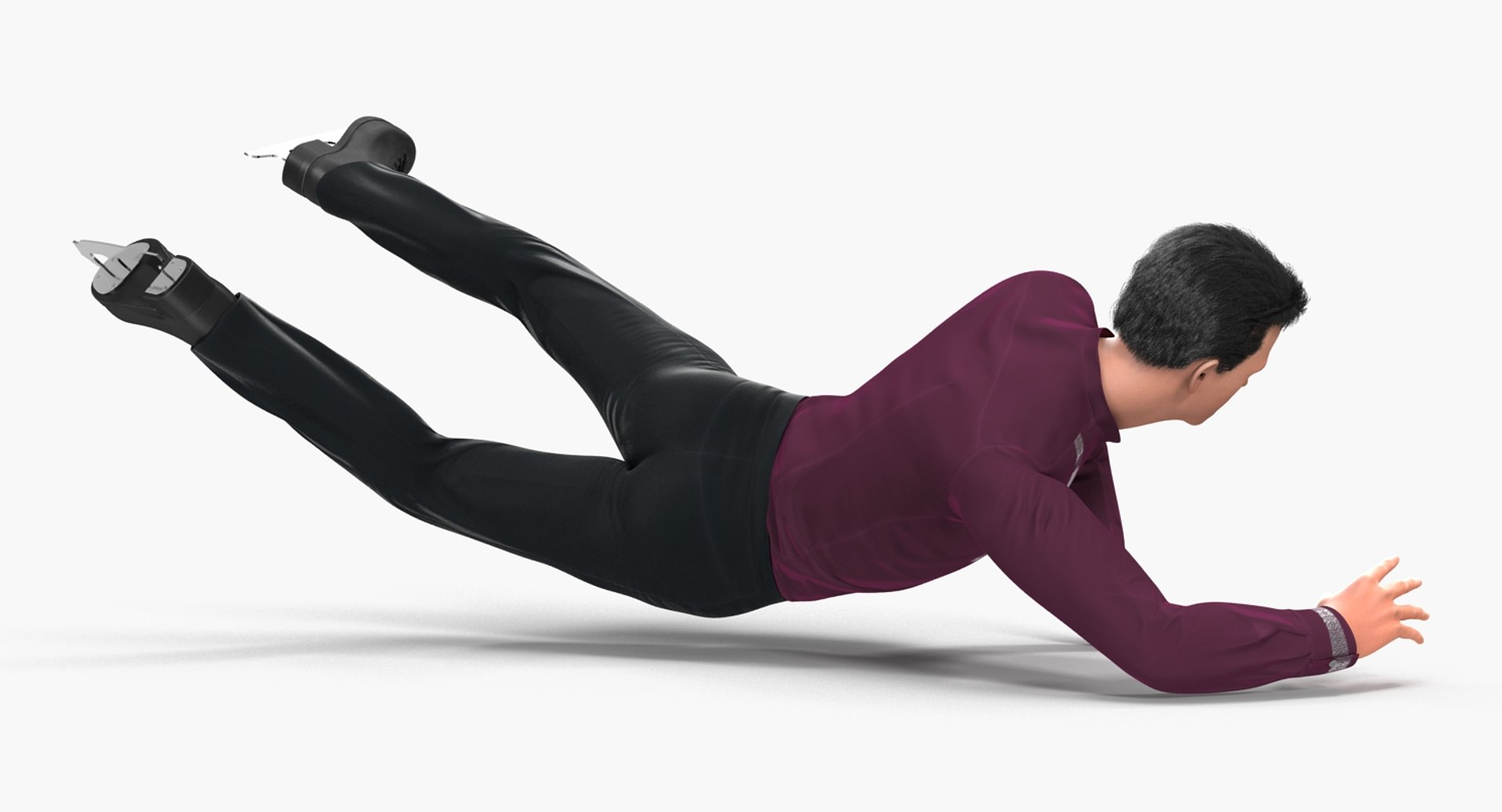 Male Figure Skater Falling Max