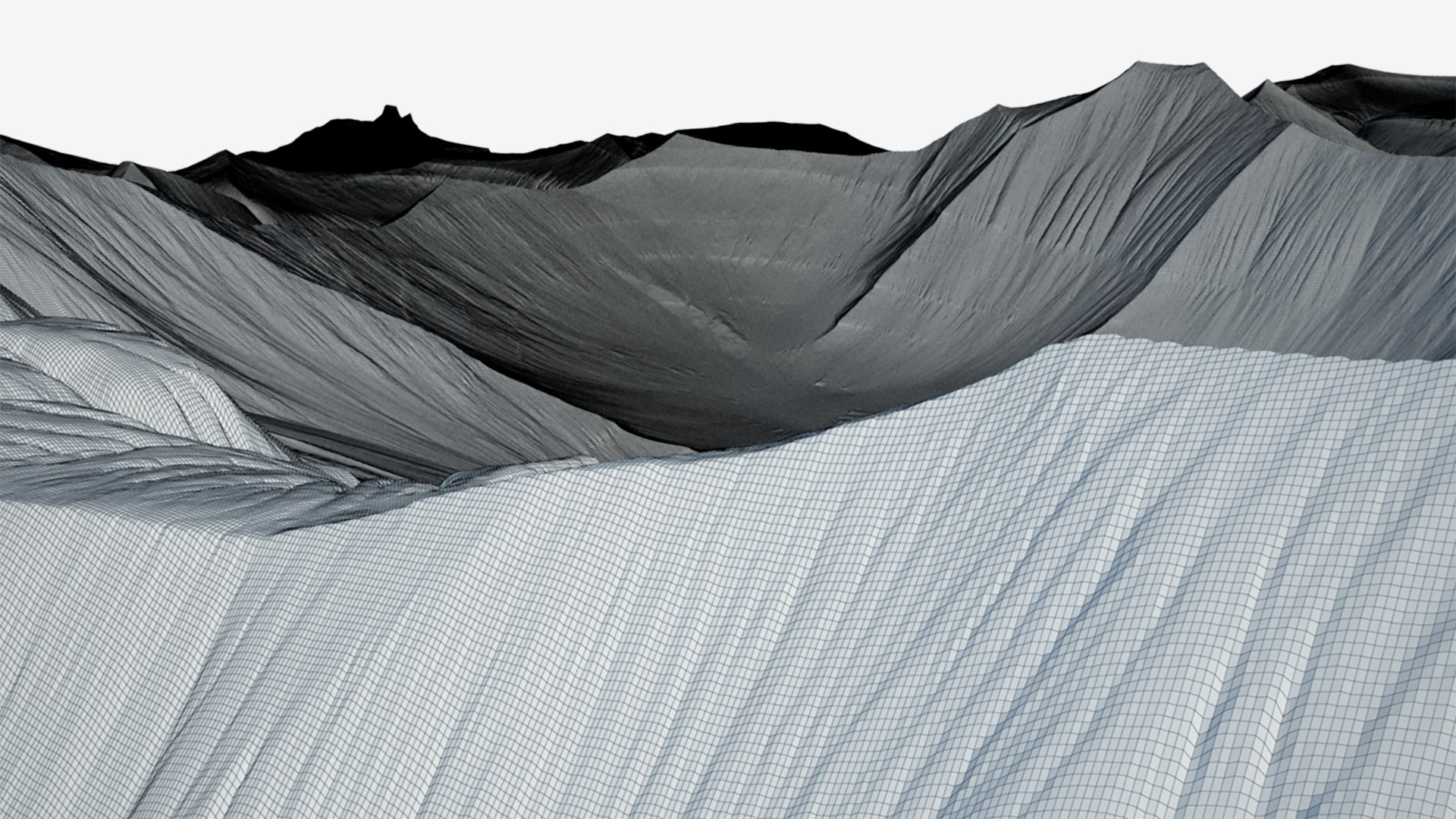 3D model Abstract desert terrain with sand texture - TurboSquid 2165357