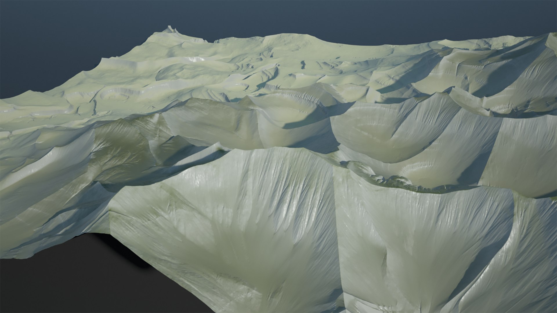 3D model Abstract desert terrain with sand texture - TurboSquid 2165357