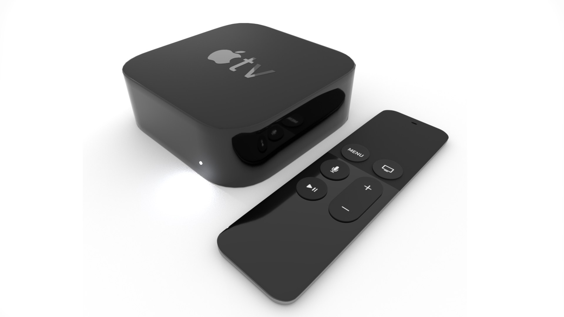 3D Apple TV Box And Remote - TurboSquid 1948363