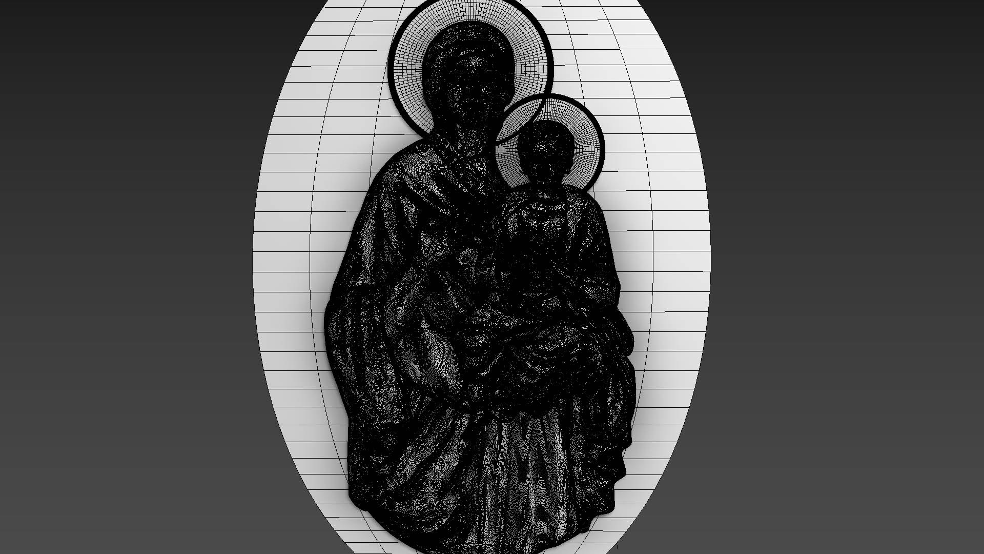 Virgin Mary With Jesus Bas Relief 3D Model - TurboSquid 2189079