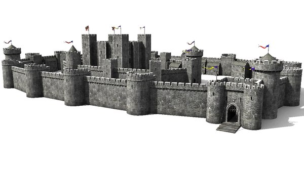 modelo 3d conjunto de construccion de castillo - TurboSquid 351435