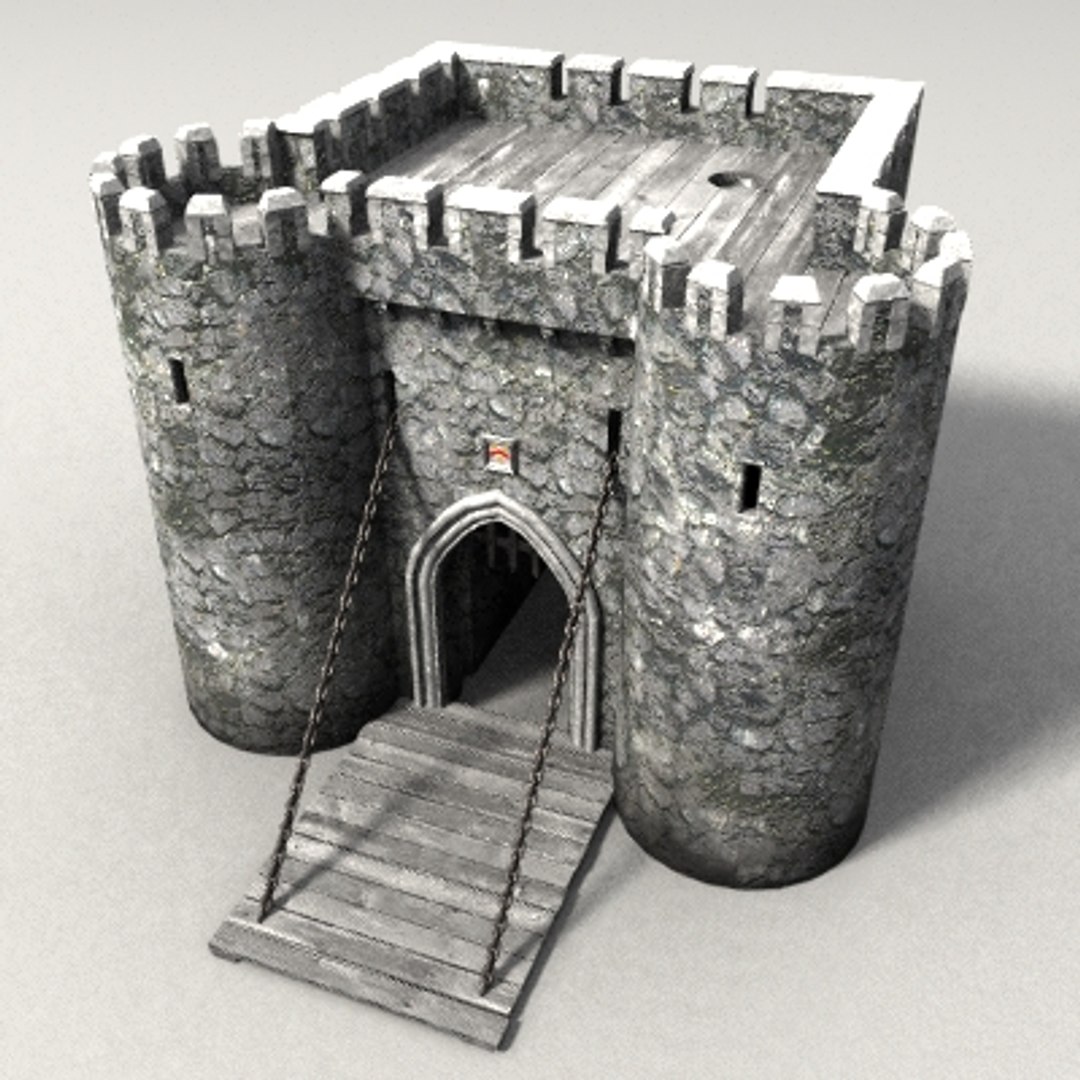 3d castle construction set