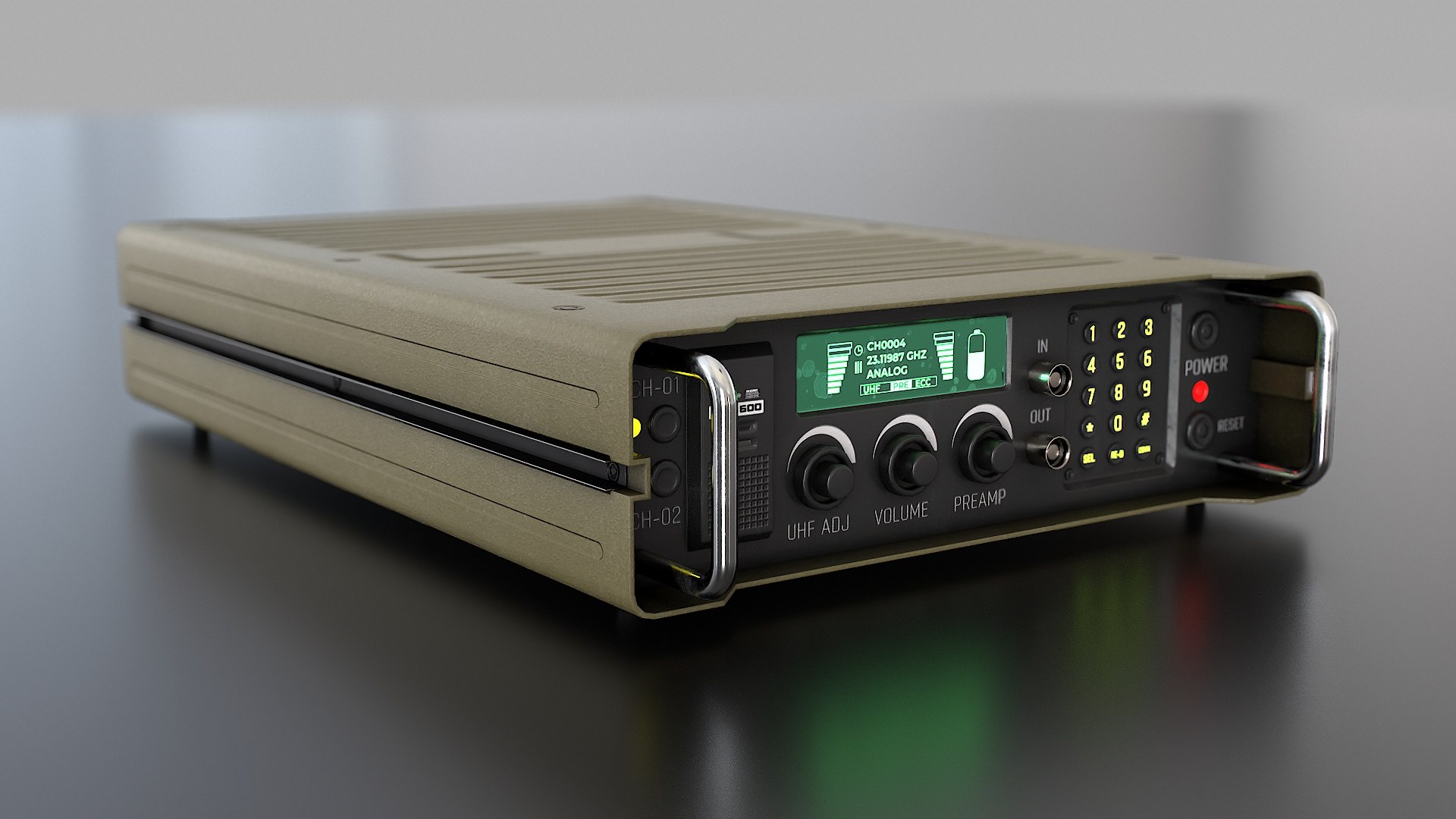Military Radio Communication Device Low-poly 3D model - TurboSquid 2070203