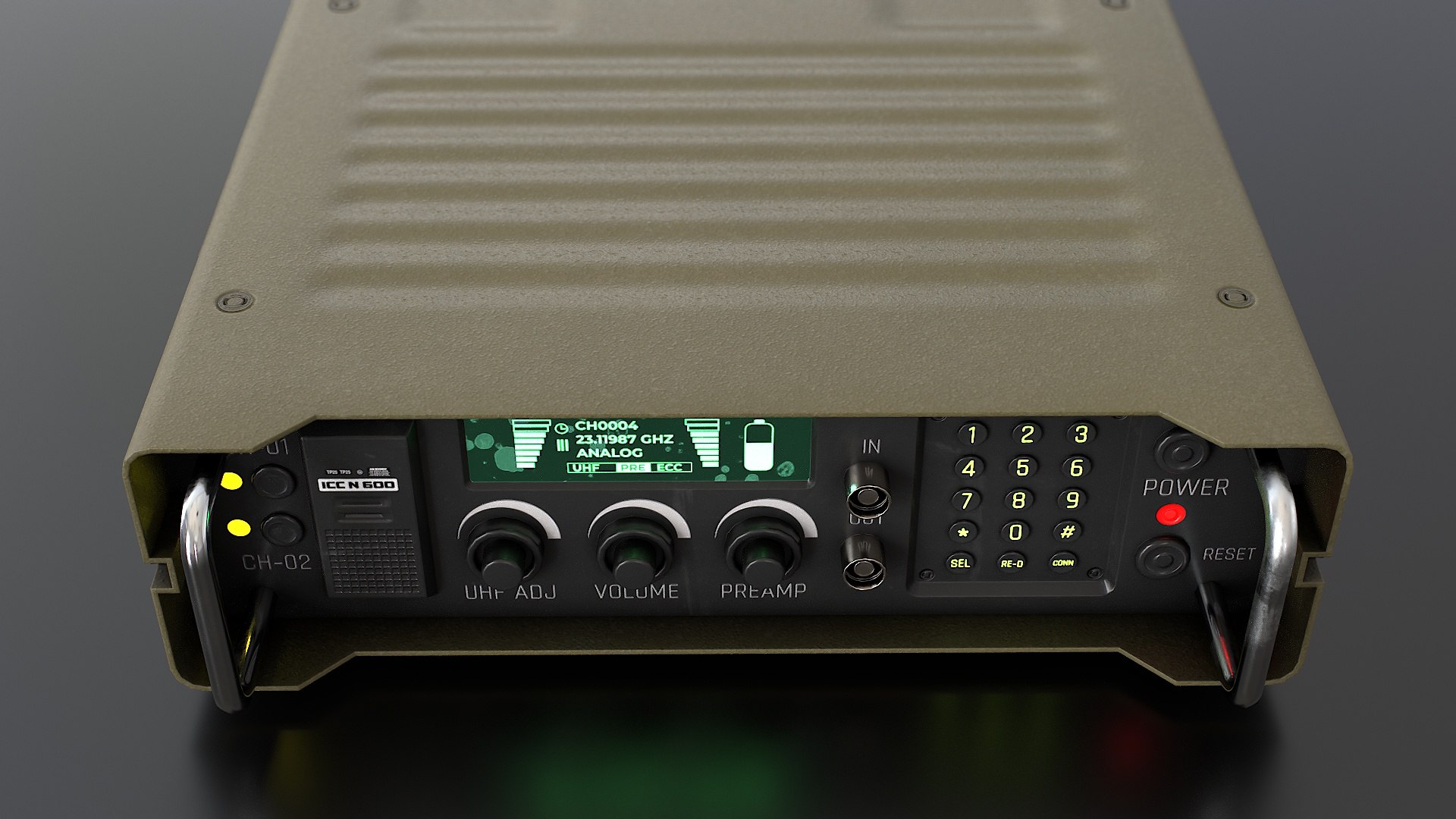 Military Radio Communication Device Low-poly 3D model - TurboSquid 2070203