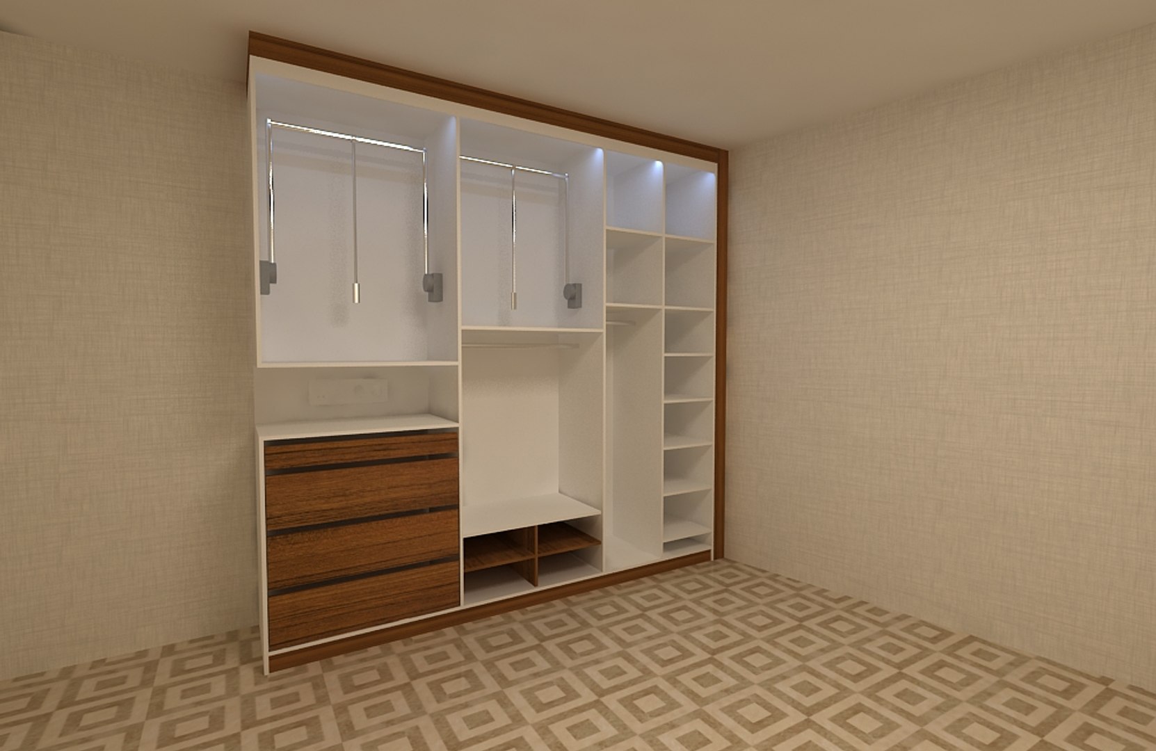 Dress Cabinet 3D Model - TurboSquid 1423913
