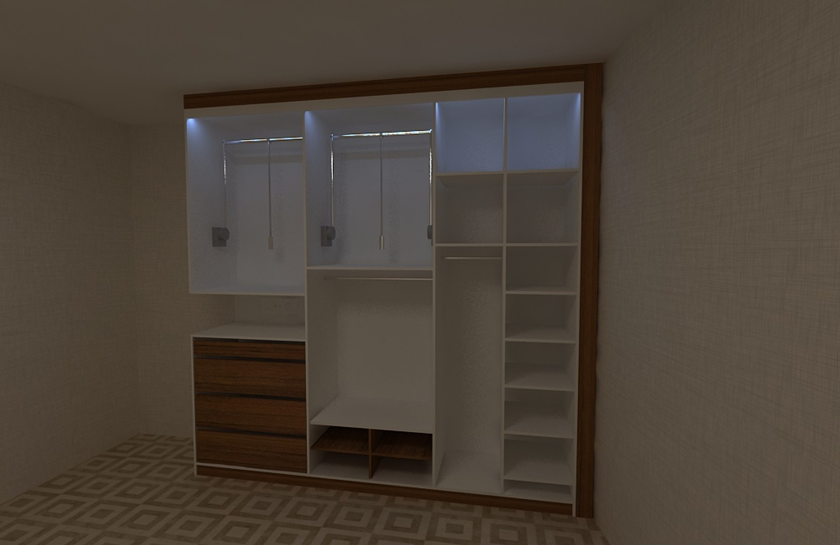 Dress Cabinet 3D Model - TurboSquid 1423913