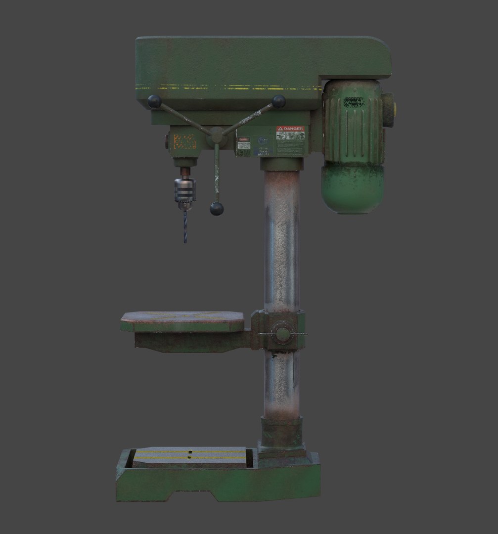 Drill Press 3D Model - TurboSquid 1646430