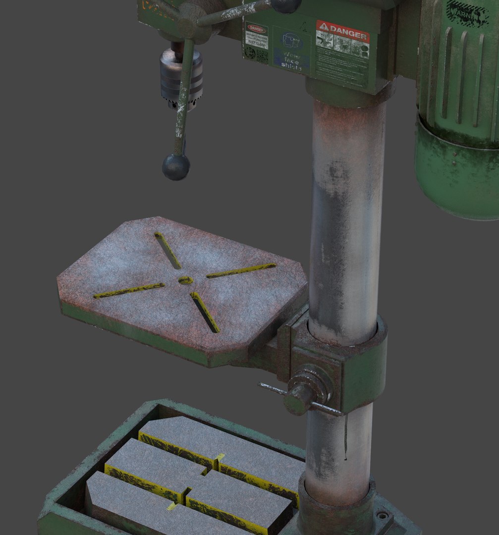 Drill Press 3D Model - TurboSquid 1646430