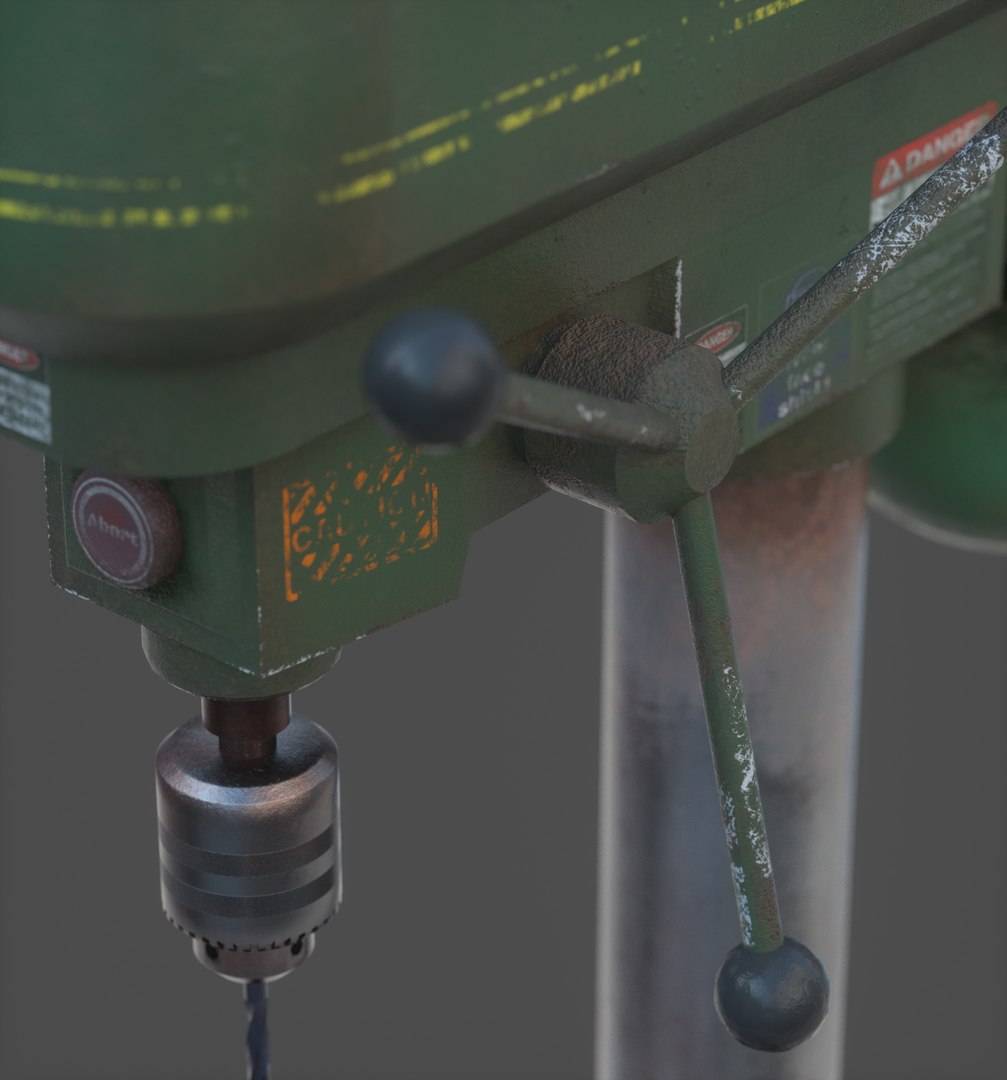Drill Press 3D Model - TurboSquid 1646430