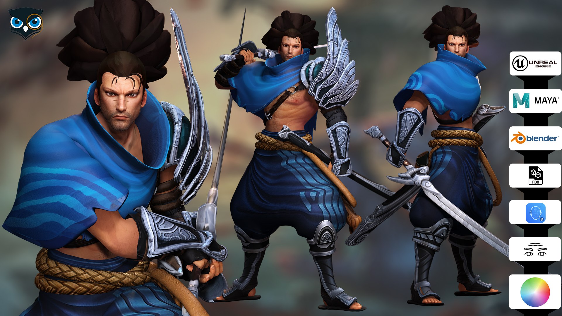 Yasuo League Of Legends 3D Model - TurboSquid 2332931