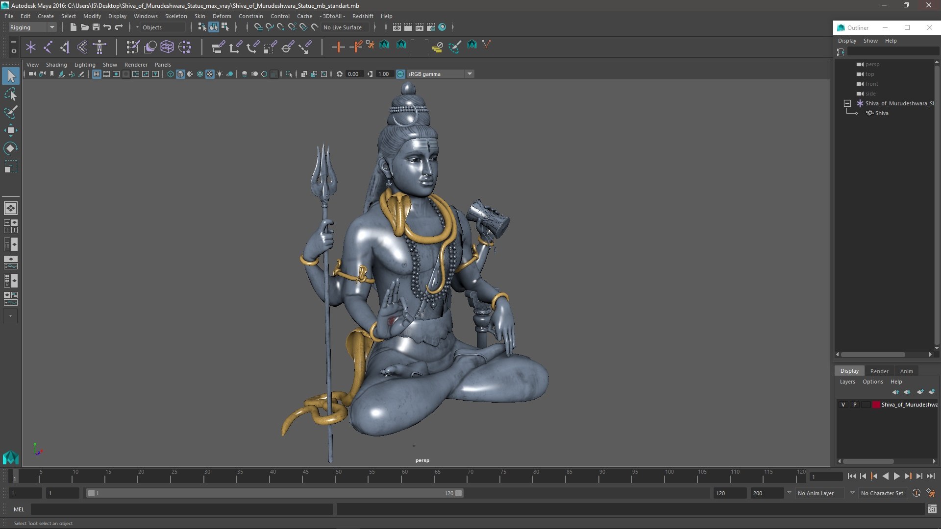 Shiva Of Murudeshwara Statue For 3D Print 3D Model - TurboSquid 2286831