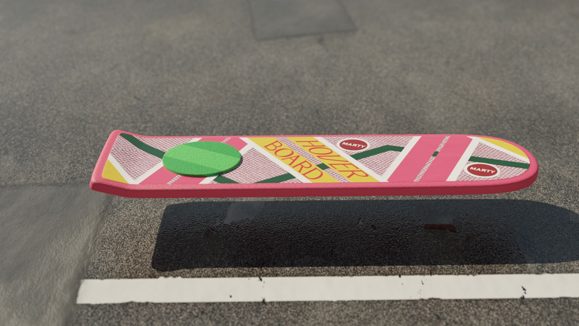 modelo 3d Marty McFlys hoverboard - Back to the Future - TurboSquid 2096981