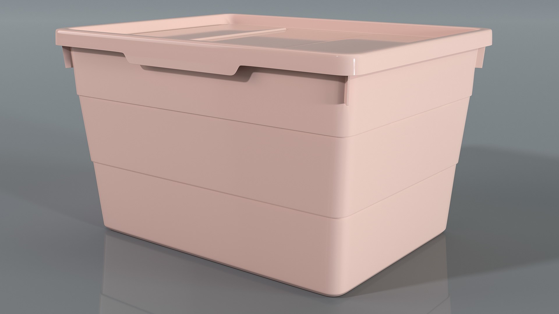 Pink Plastic Storage Box Model - TurboSquid 1513512