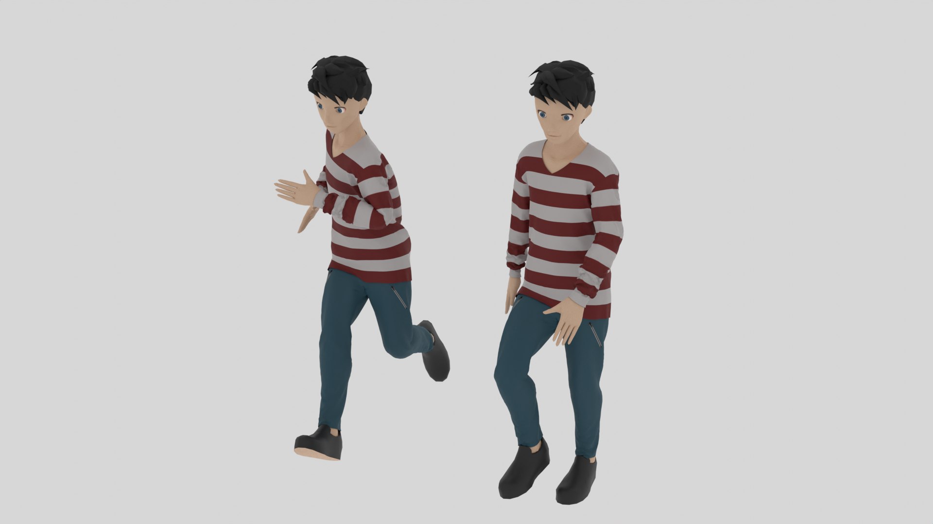 Cartoon Character Walking And Running Animation Model - TurboSquid 2004048