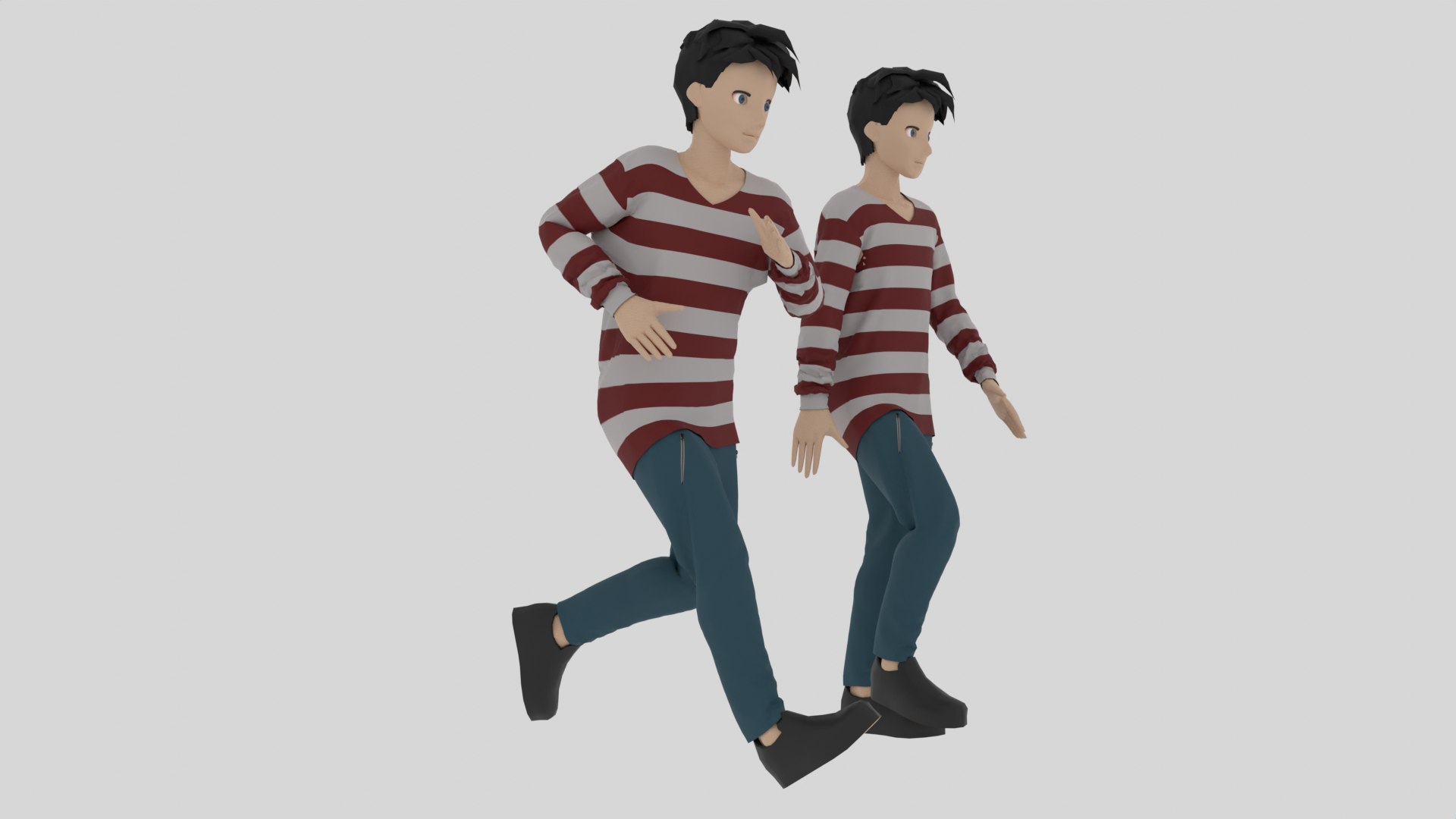 Cartoon Character Walking And Running Animation Model - TurboSquid 2004048